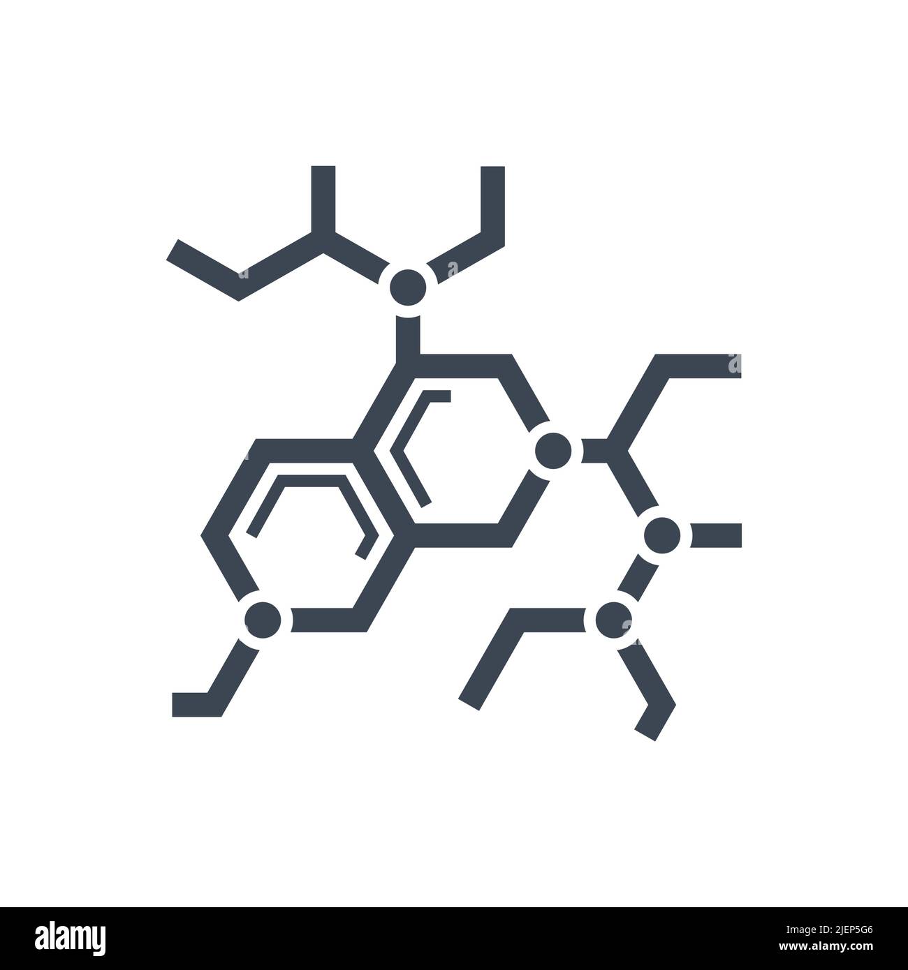 Molecule related vector glyph icon. Molecule sign. Isolated on white ...