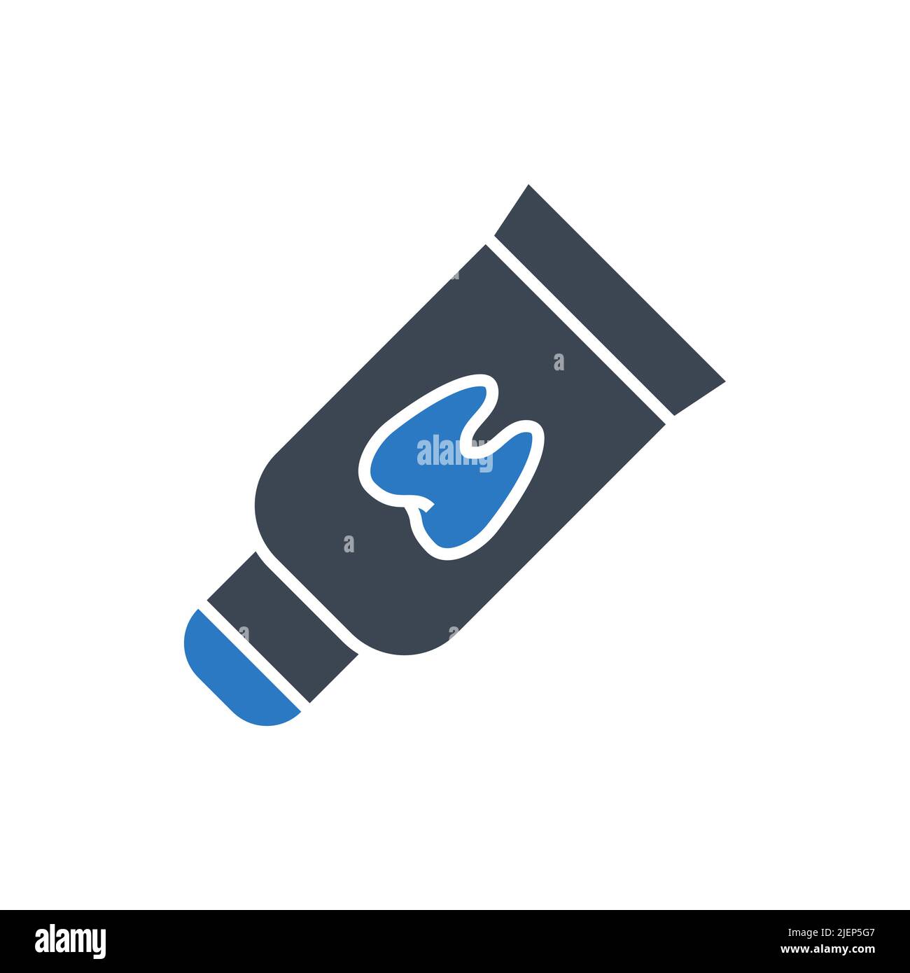 Tooth Paste Tube Related Vector Glyph Icon. Toothpaste Tube sign ...