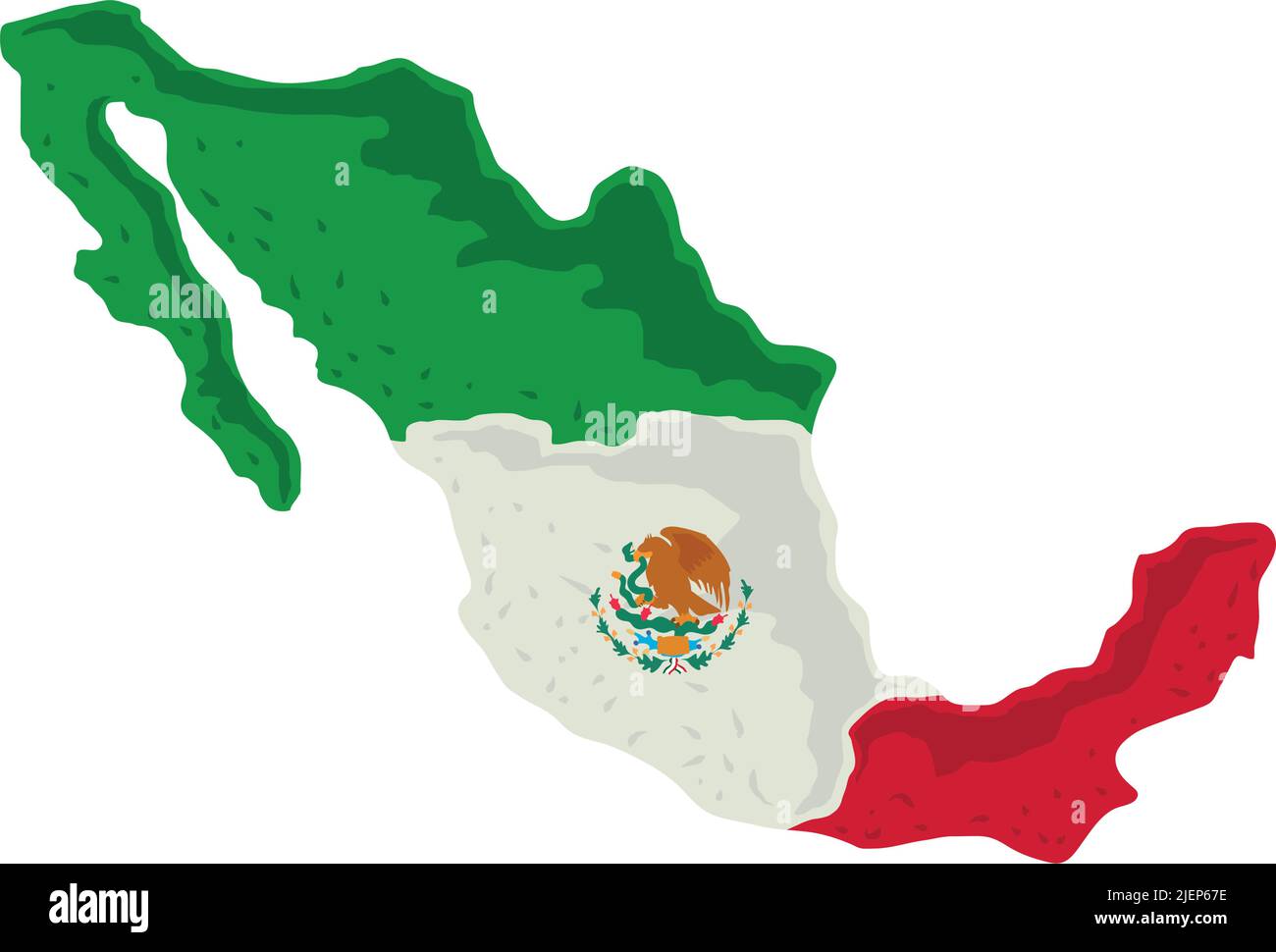 mexican map and flag Stock Vector Image & Art - Alamy