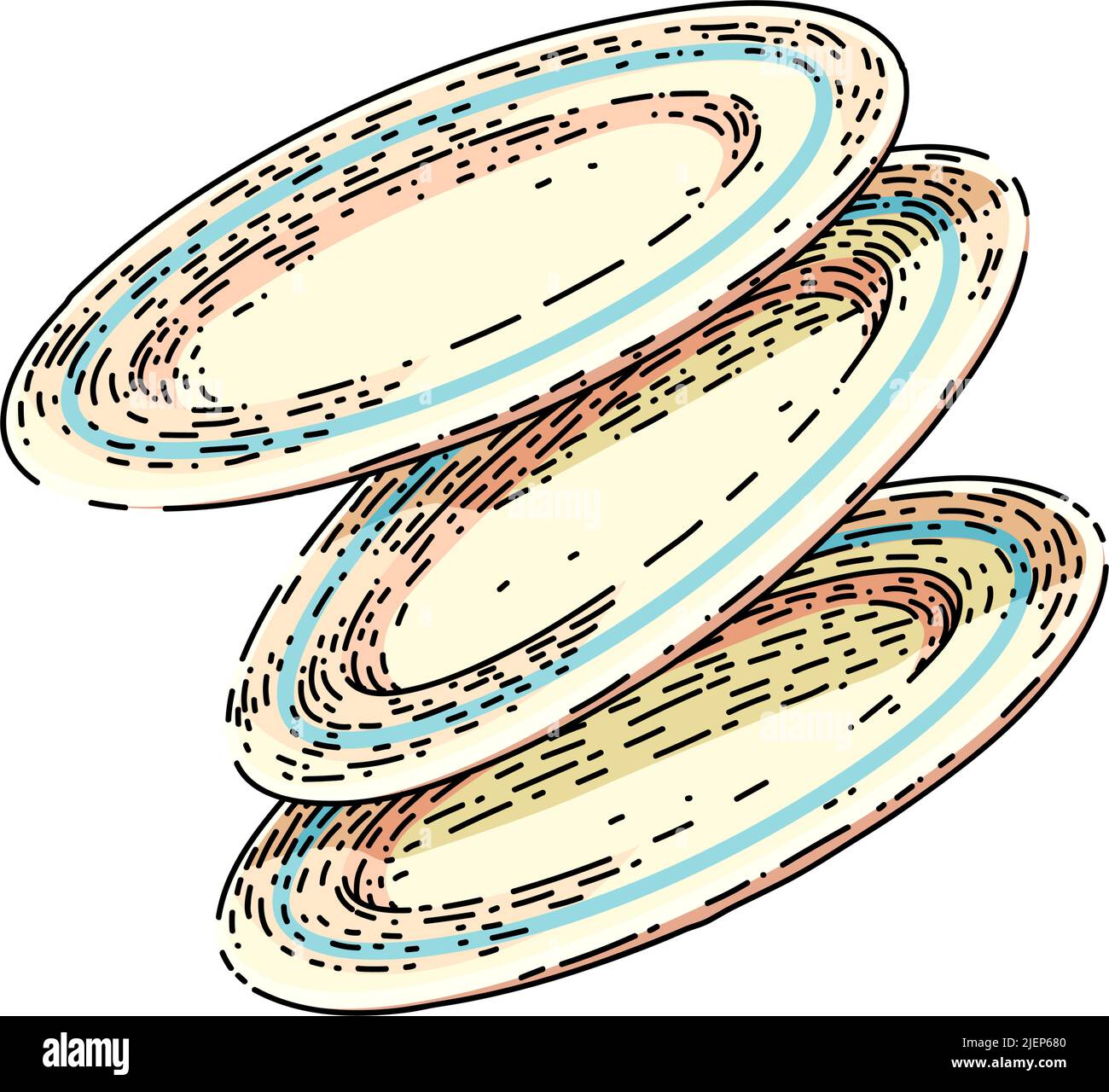 plate sketch hand drawn vector Stock Vector Image & Art - Alamy