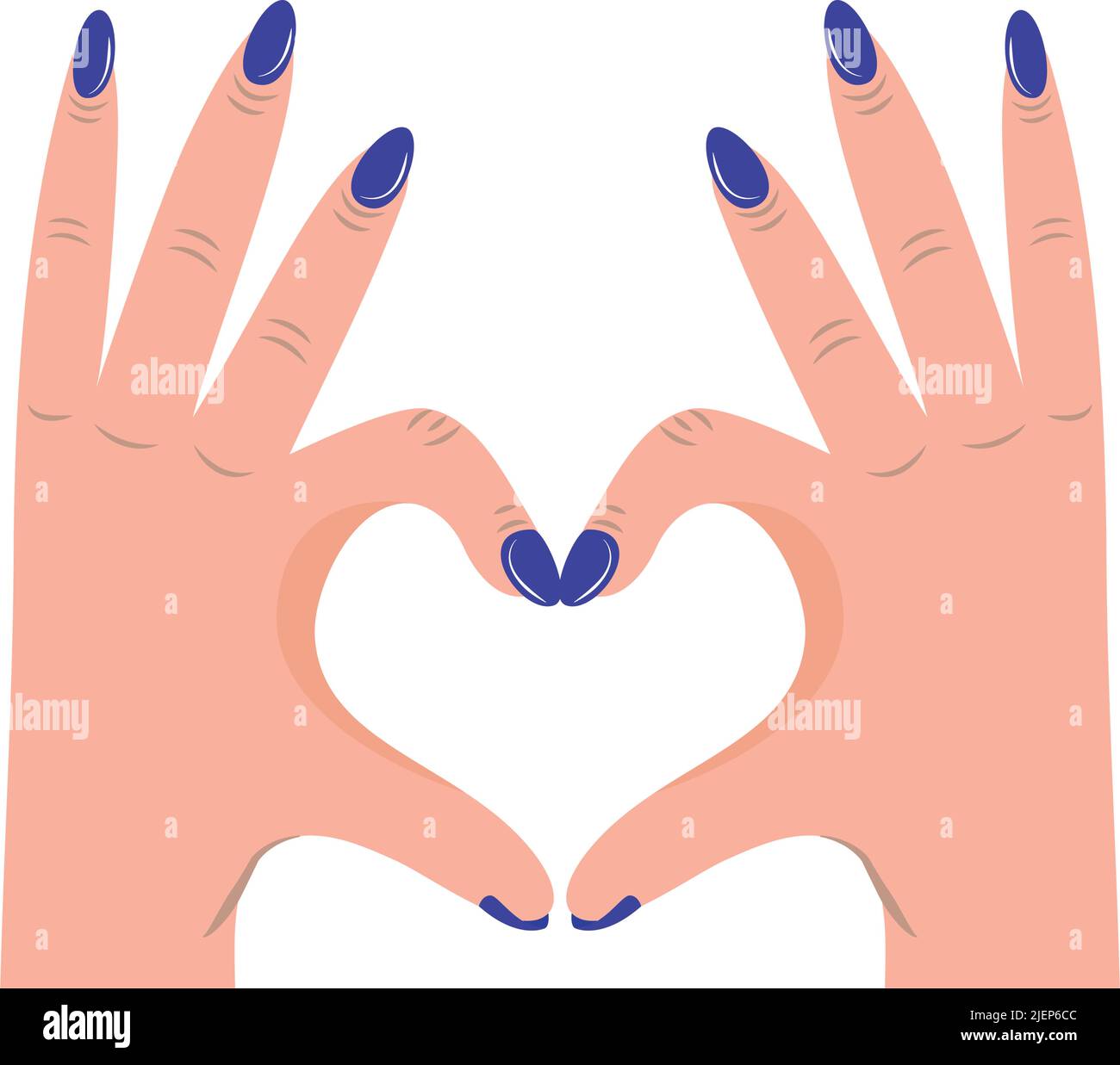 female hands making heart Stock Vector Image & Art - Alamy
