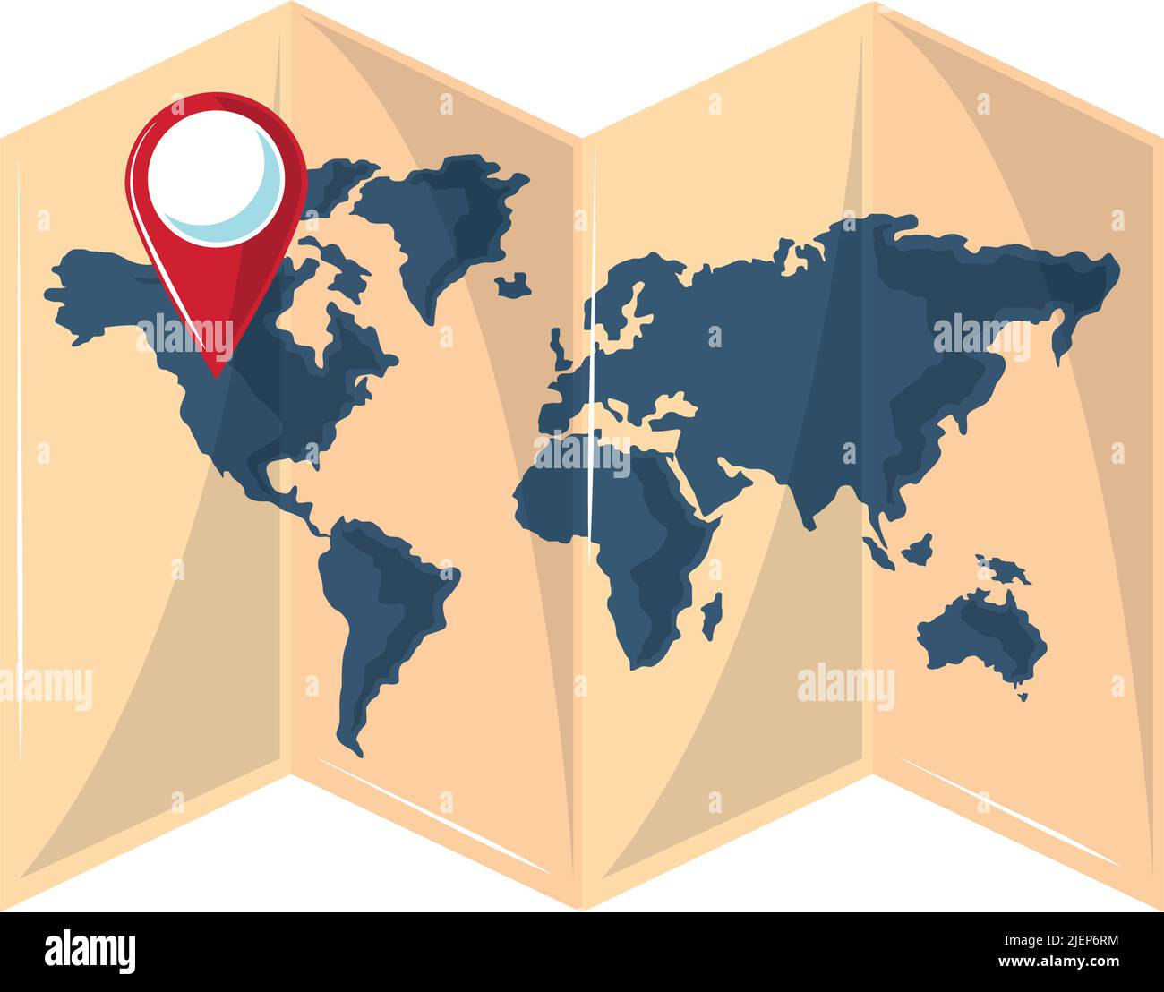 travel navigation map Stock Vector Image & Art - Alamy