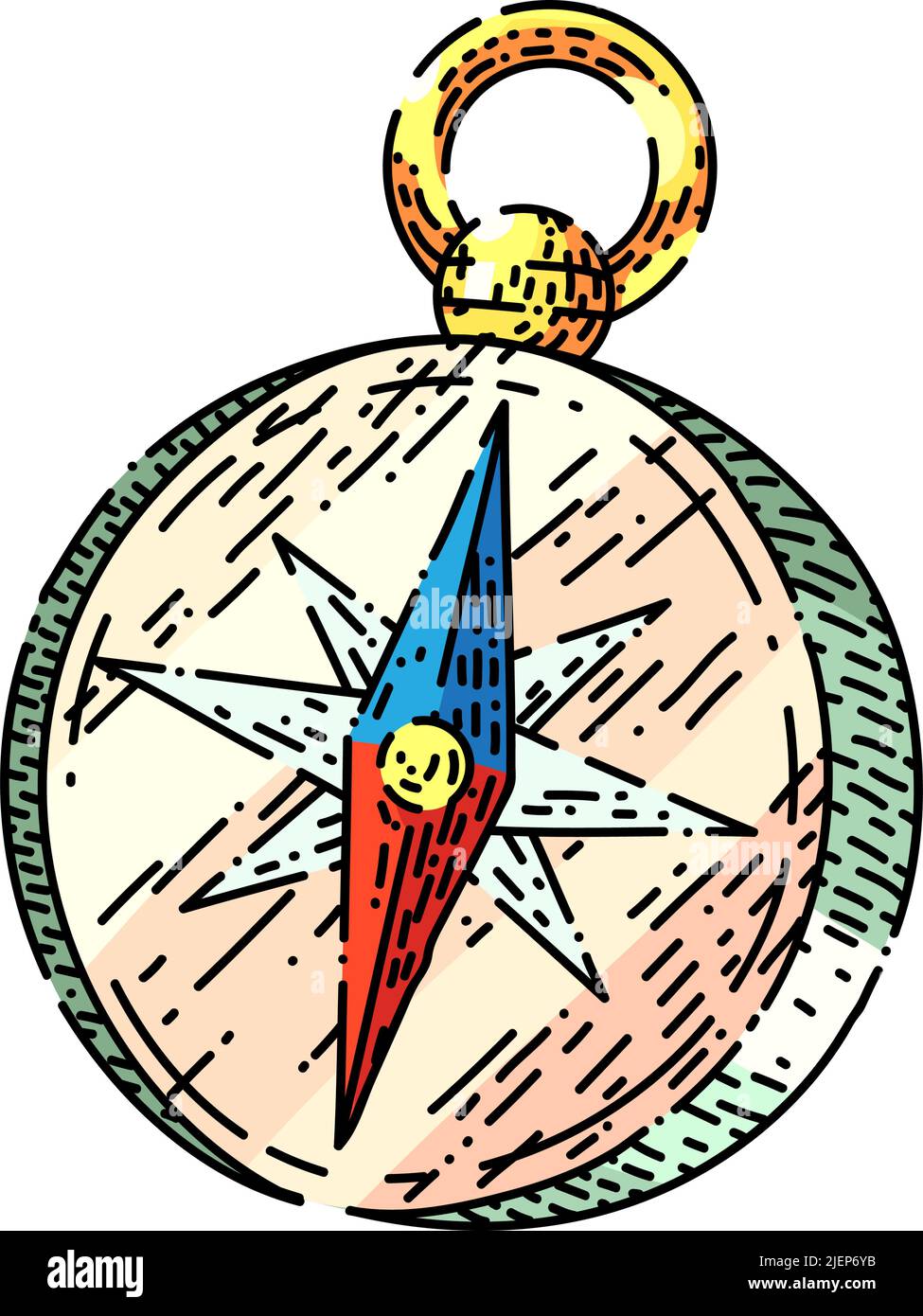 compass north sketch hand drawn vector Stock Vector Image & Art - Alamy