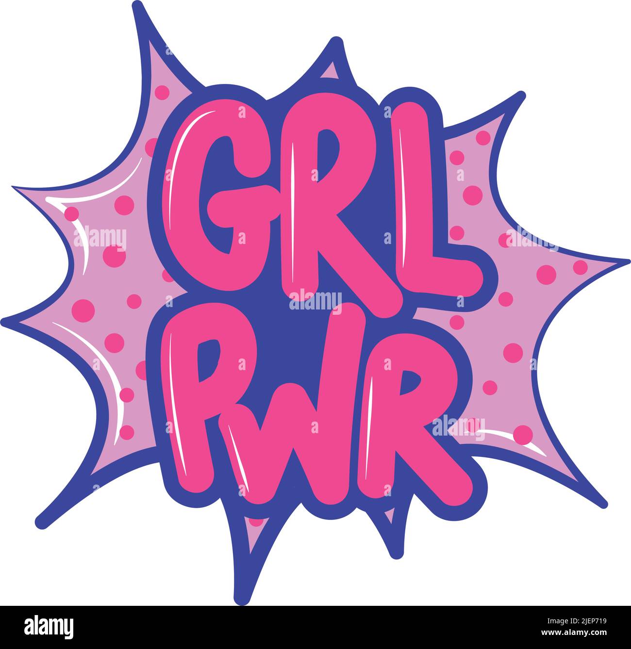 girl power comic style Stock Vector Image & Art - Alamy