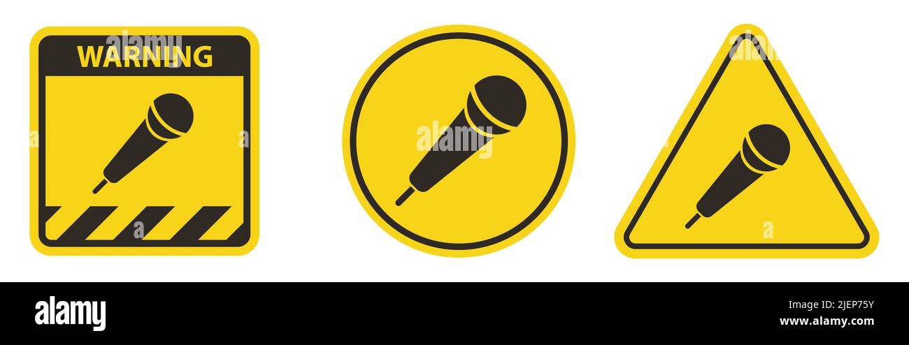 Microphone Icon Symbol Sign Isolate on White Background,Vector ...