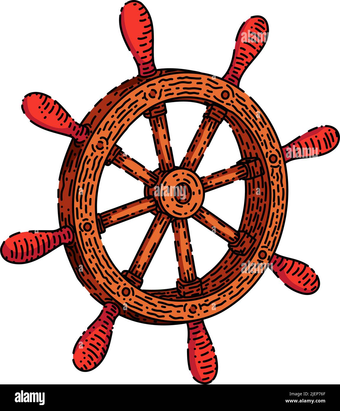 ship rudder sketch hand drawn vector Stock Vector Image & Art - Alamy