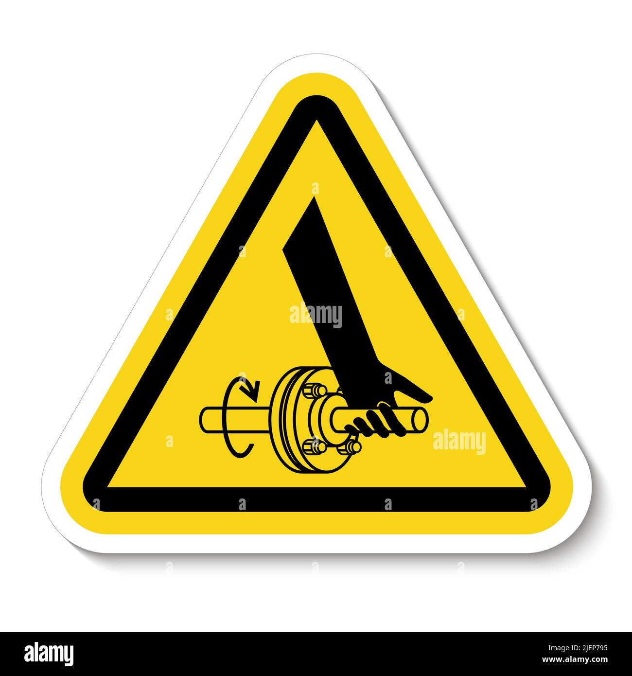 Entanglement Of Hand Rotating Shaft Symbol Sign Isolate On White ...