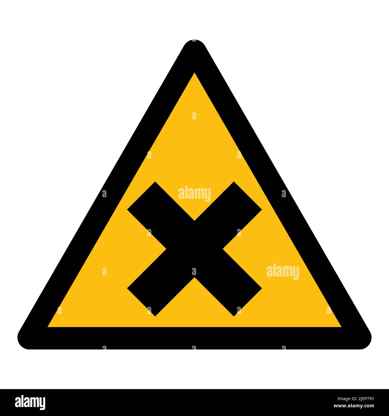 Beware Irritant Symbol Yellow Sign Isolate On White Background,Vector ...