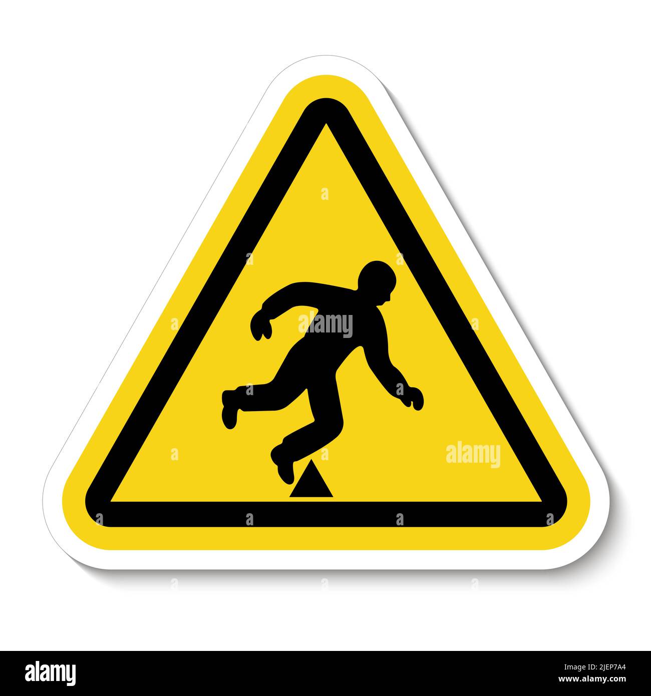 Trip Hazard Symbol Sign Isolate On White Background,Vector Illustration ...