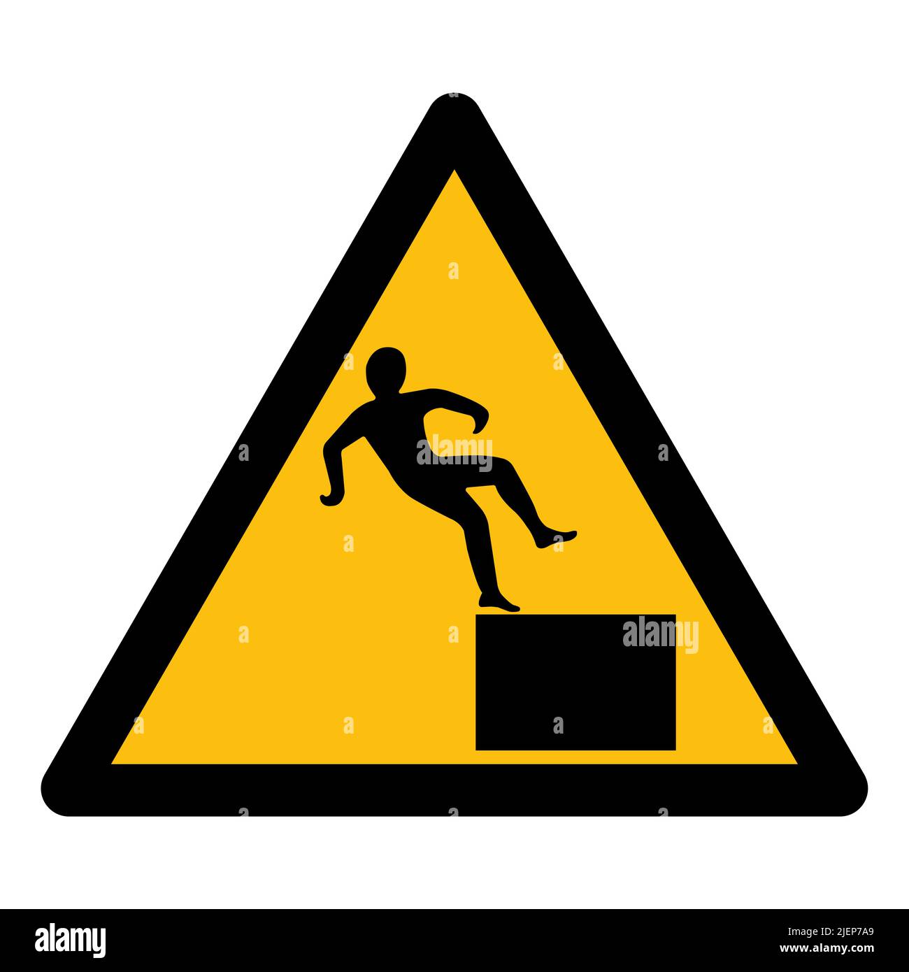 Beware High Level Drop Symbol Sign Isolate On White Background,Vector ...
