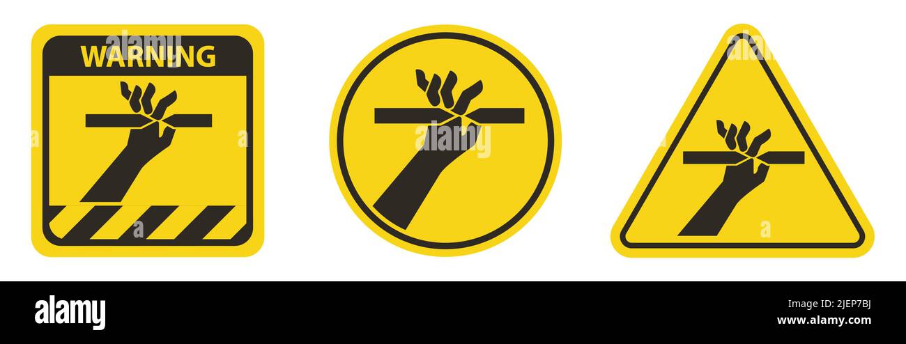 Cutting of Fingers Symbol Sign on White Background Stock Vector Image ...