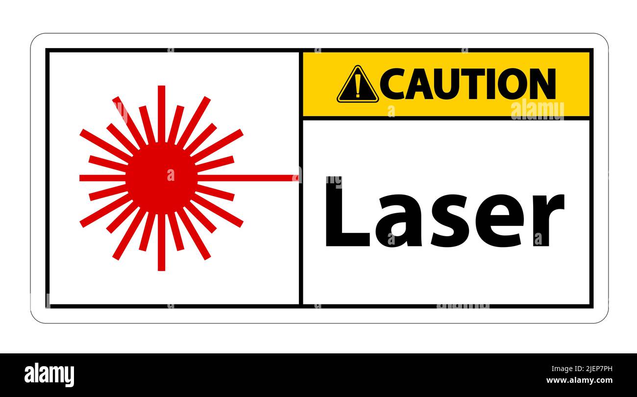 Caution Laser Symbol Sign Symbol Sign Isolate on transparent Background ...