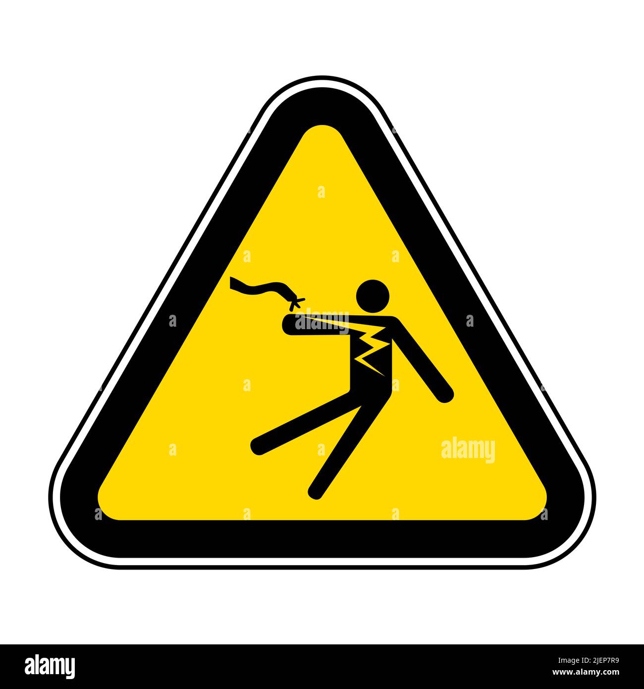 Electrical Shock Electrocution Symbol Sign Isolate On White Background ...