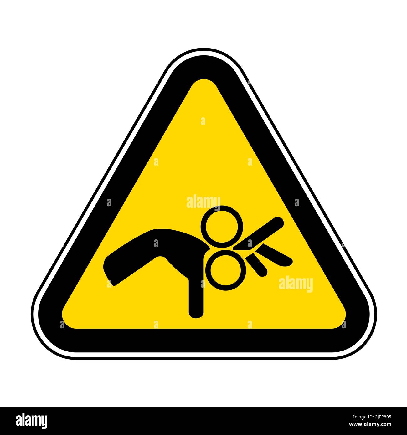 Beware Roller Symbol Sign Isolate On White Background,Vector ...