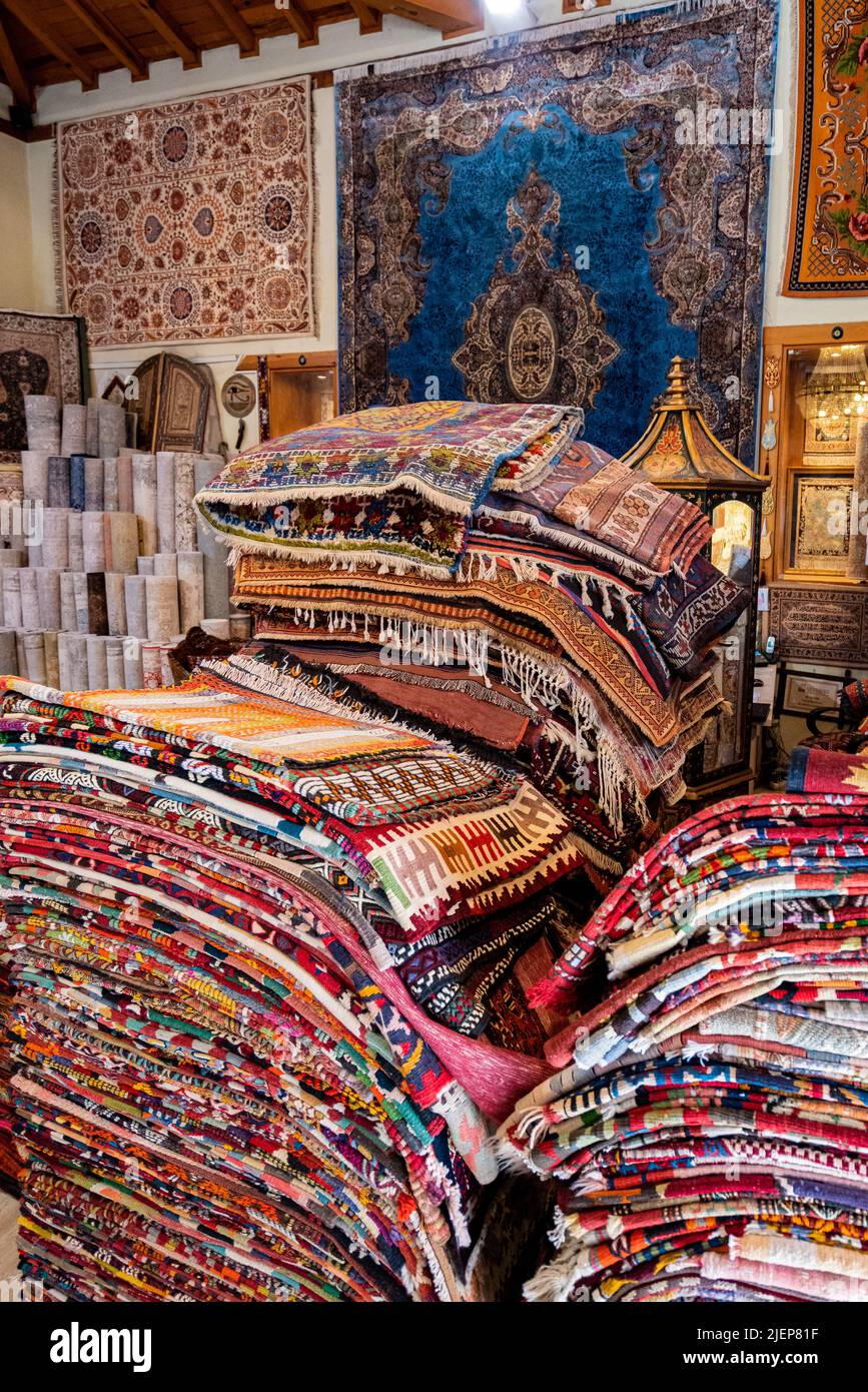 Stacks traditional turkish handmade rugs hi-res stock photography and ...