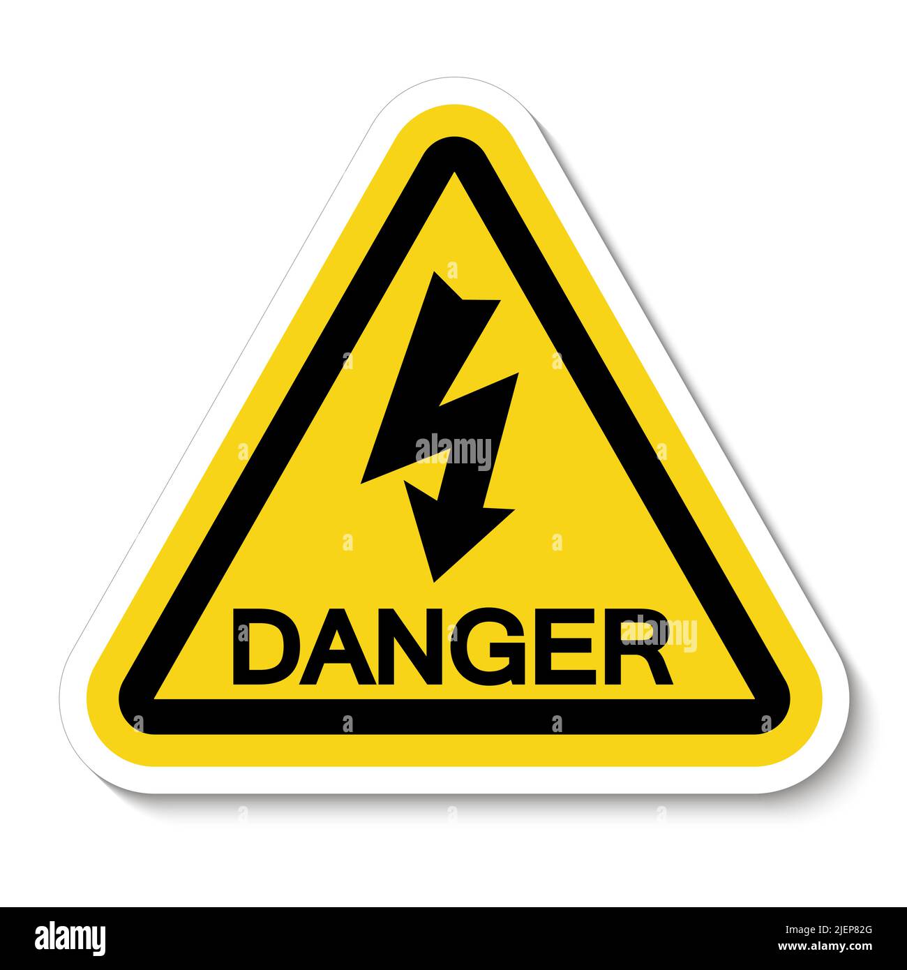 High Voltage Symbol Sign Isolate On White Background,Vector ...