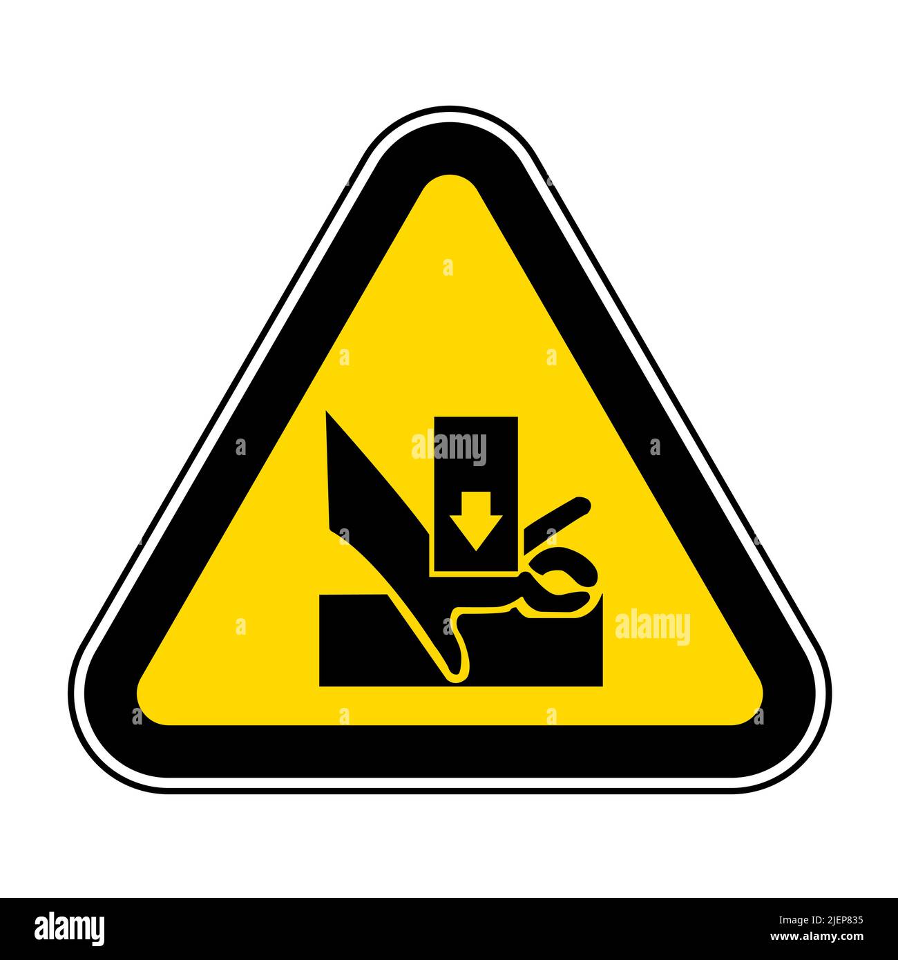 Beware You Hand When Using Silkscreen Symbol Sign Isolate On White ...