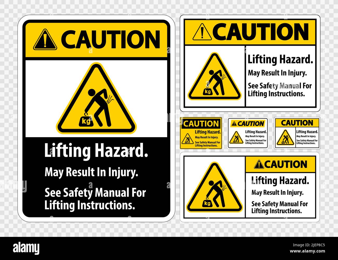 Lifting Hazard,May Result In Injury, See Safety Manual For Lifting ...