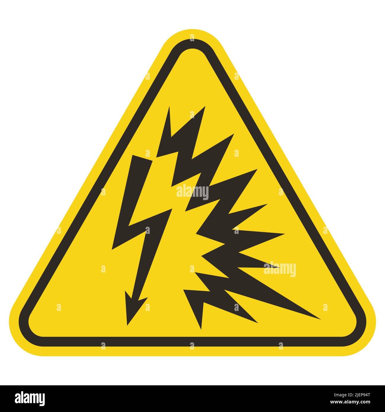 Warning Sign Arc Flash Symbol on white background Stock Vector Image ...