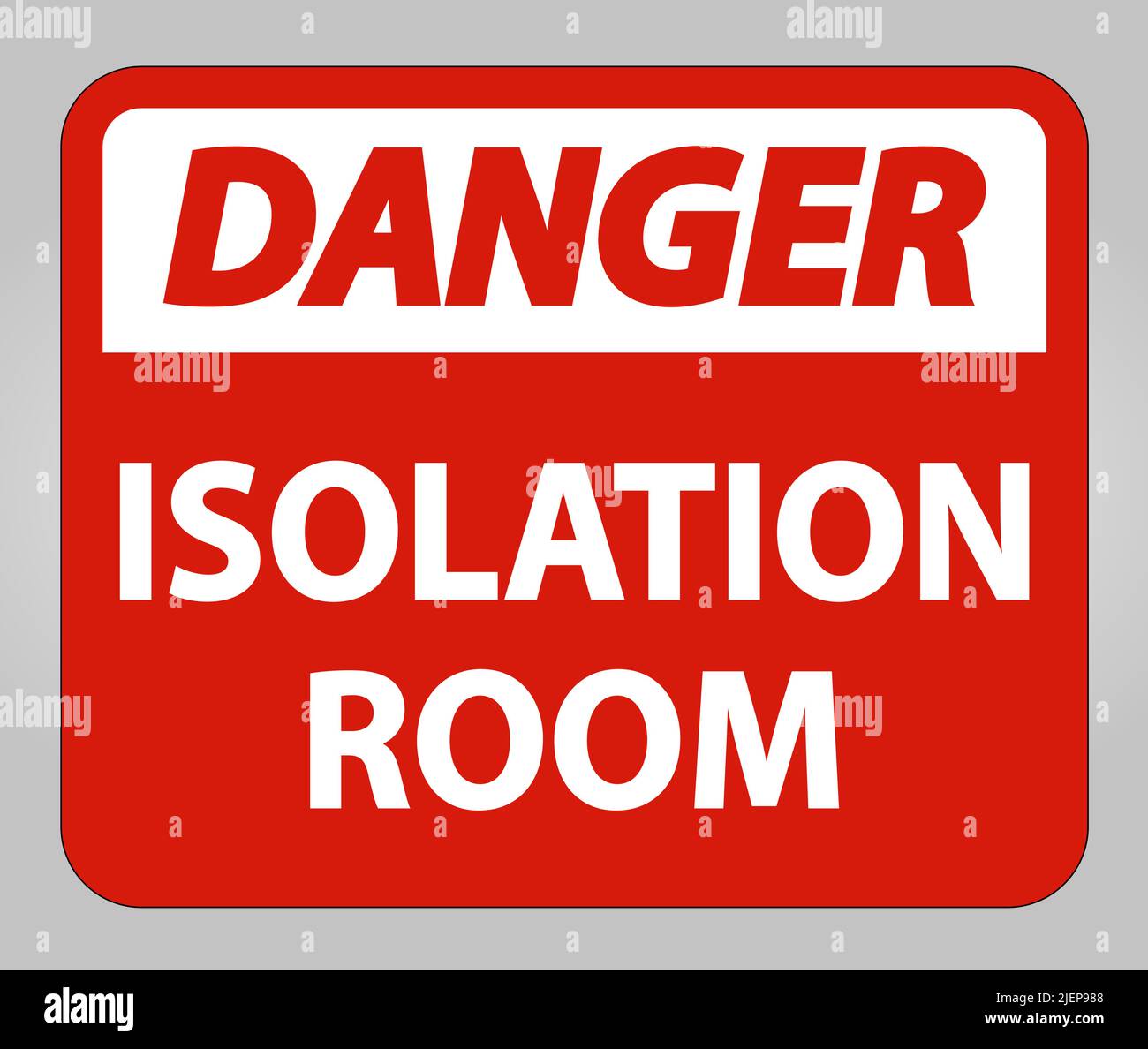 Danger Isolation room Sign Isolate On White Background,Vector ...