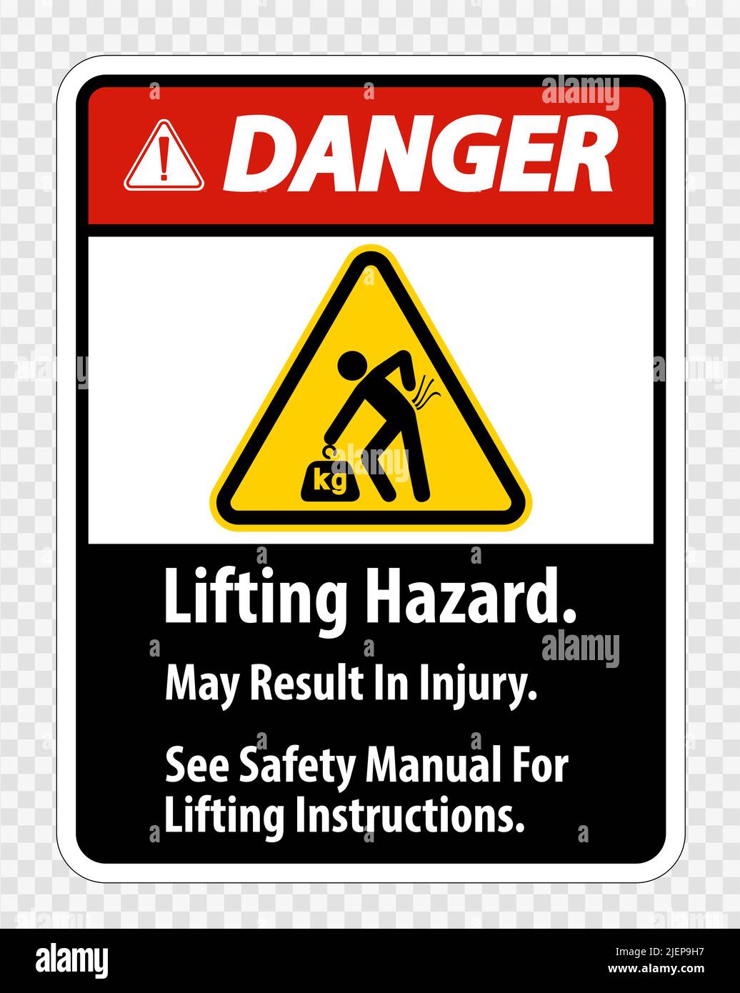Lifting Hazard,May Result In Injury, See Safety Manual For Lifting ...