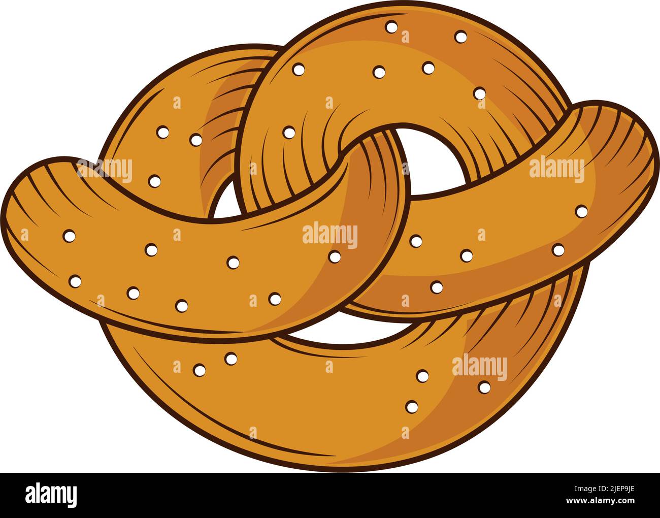 pretzel food icon Stock Vector Image & Art - Alamy