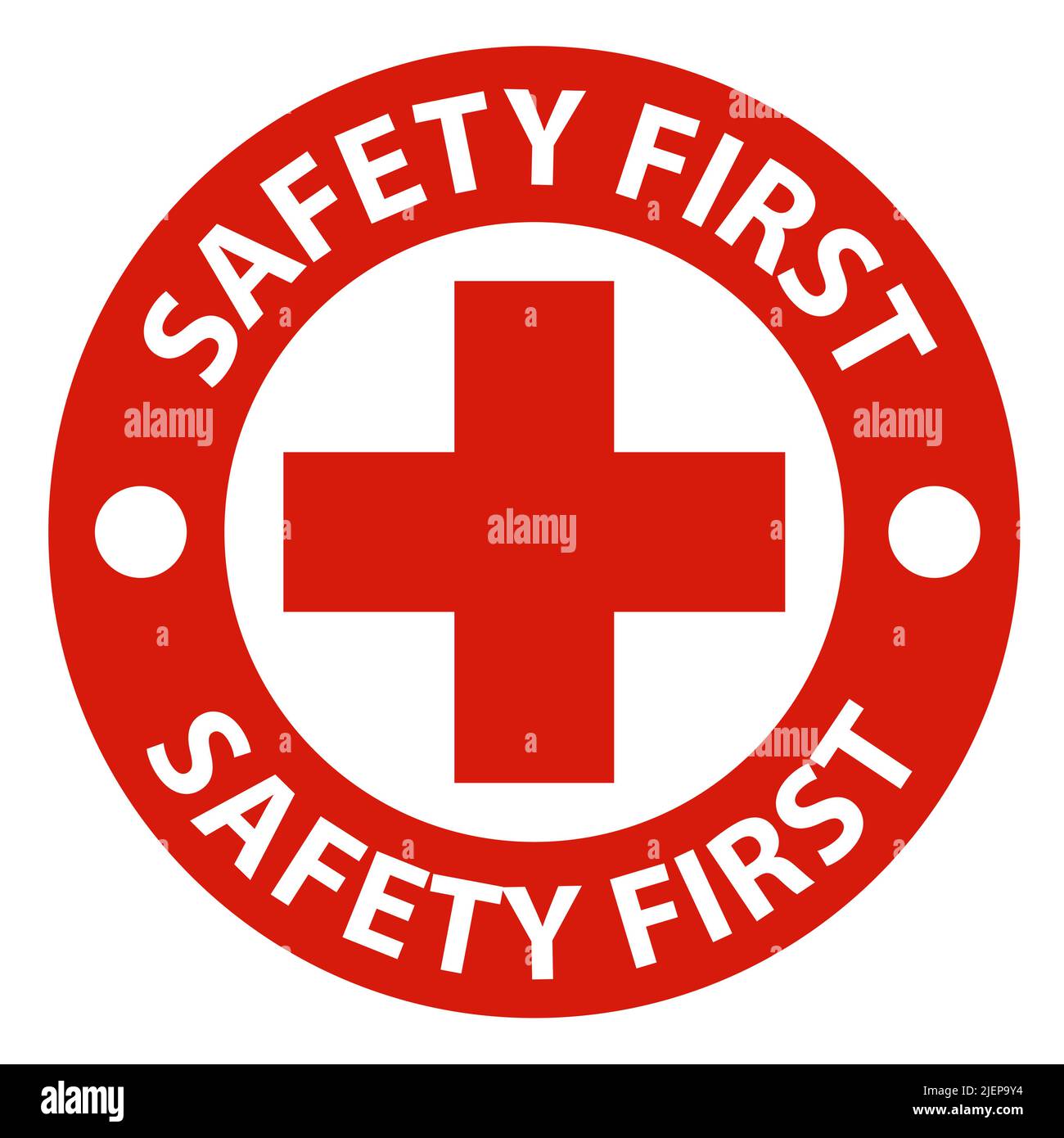 Safety first yellow sign Cut Out Stock Images & Pictures - Alamy