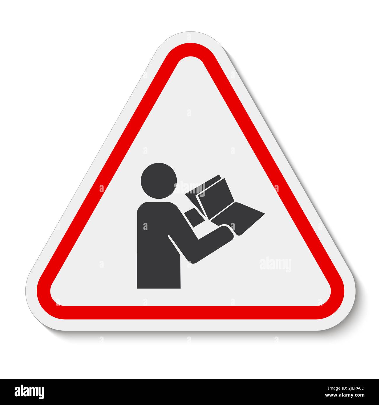 Read Technical Manual Before Servicing symbol Isolate On White ...