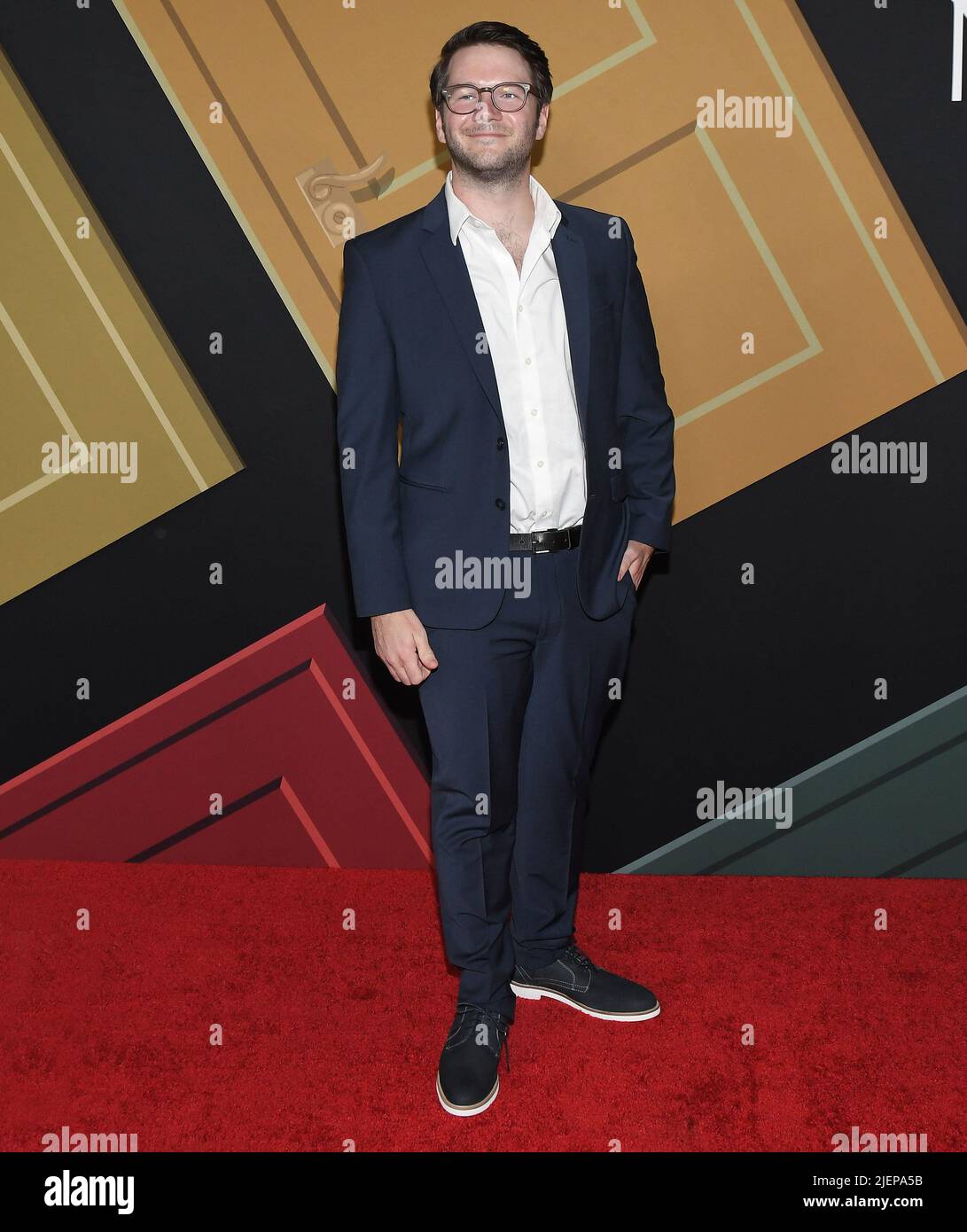 Los Angeles, USA. 27th June, 2022. James Caverly arrives at the ONLY ...