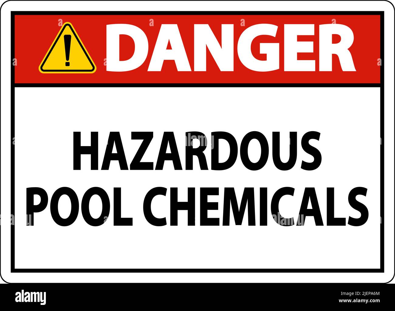 Danger water storage area sign Stock Vector Images - Alamy