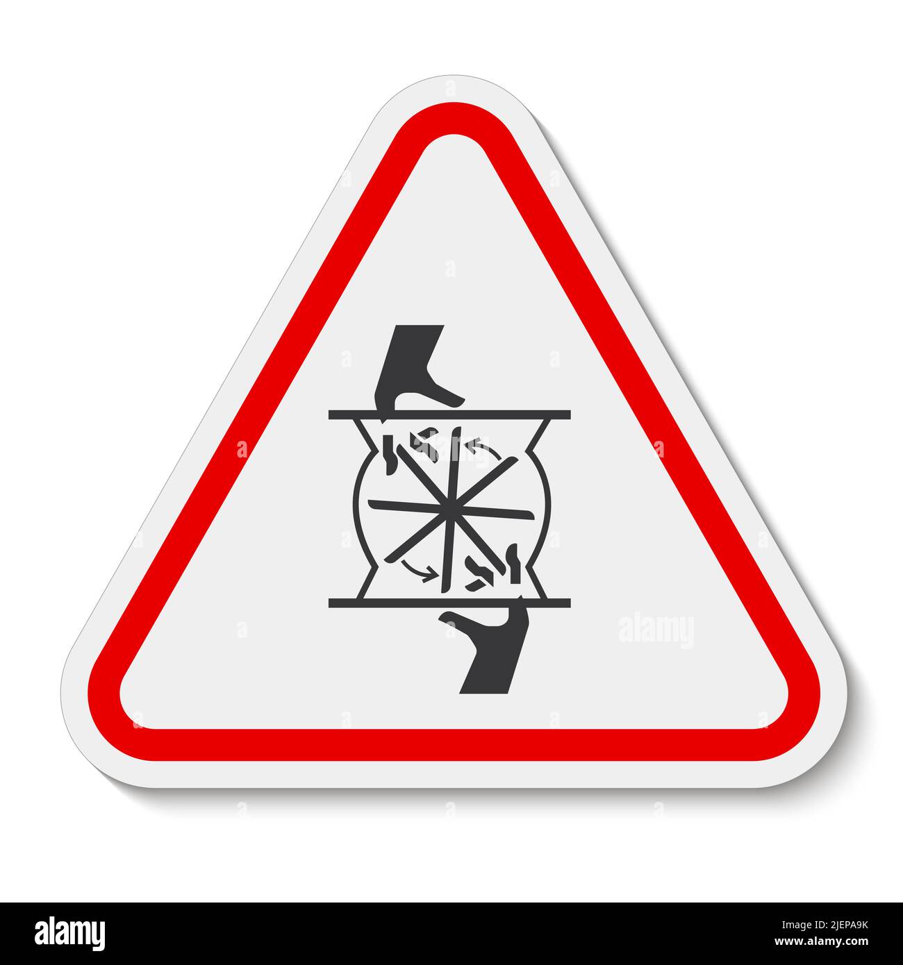 Cutting of Fingers Rotating Blade Symbol Sign, Vector Illustration ...