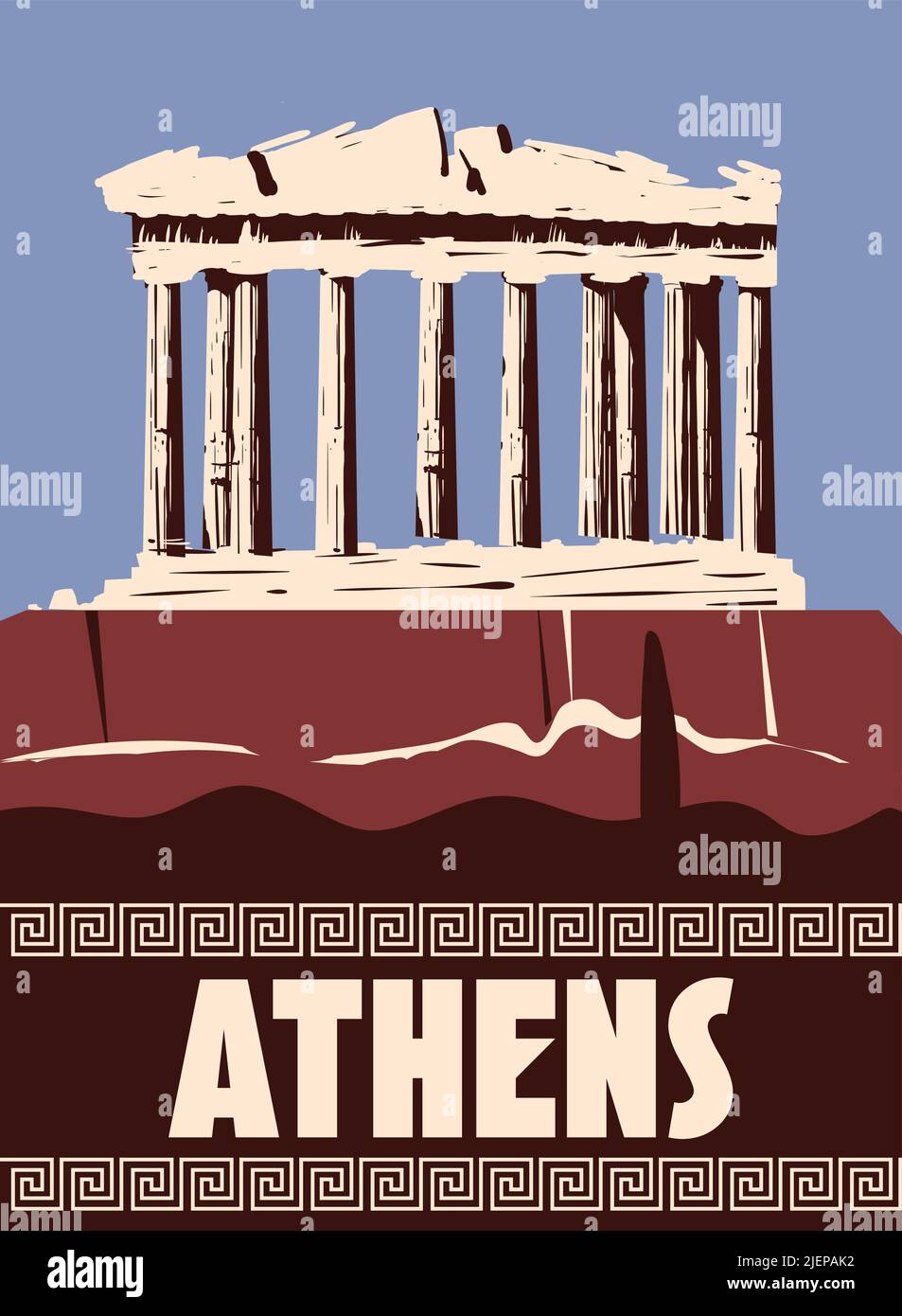 Travel to Greece Athens Poster Travel, columns ruins temple antique ...