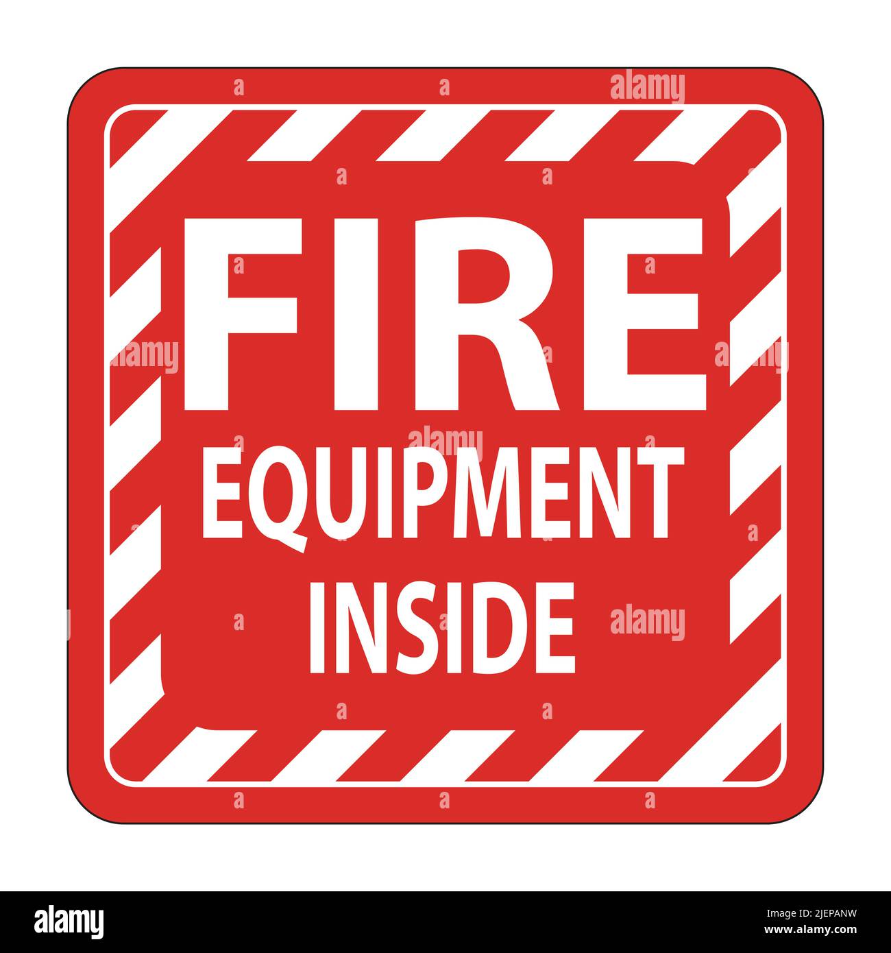 Fire Equipment Inside Label sign Isolate On White Background,Vector ...