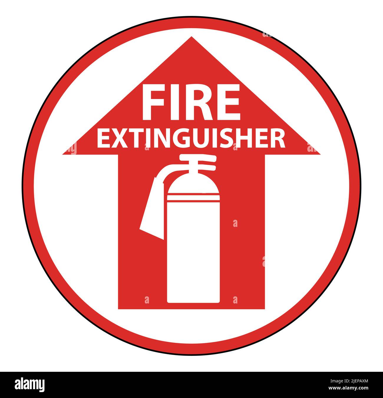 Fire extinguisher on floor Stock Vector Images - Alamy