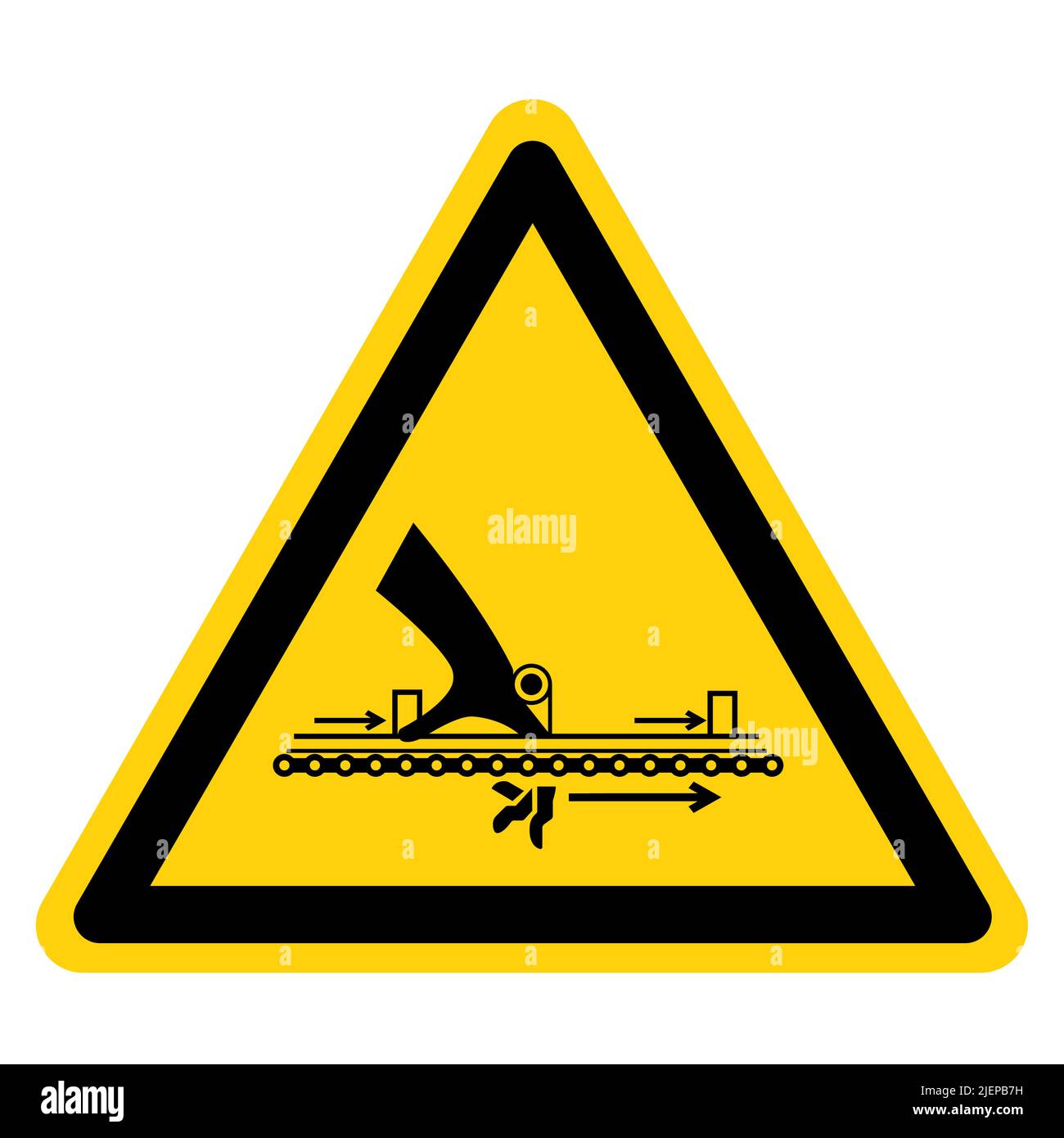 Warning Moving Part Cause Injury Symbol Sign Isolate on White ...