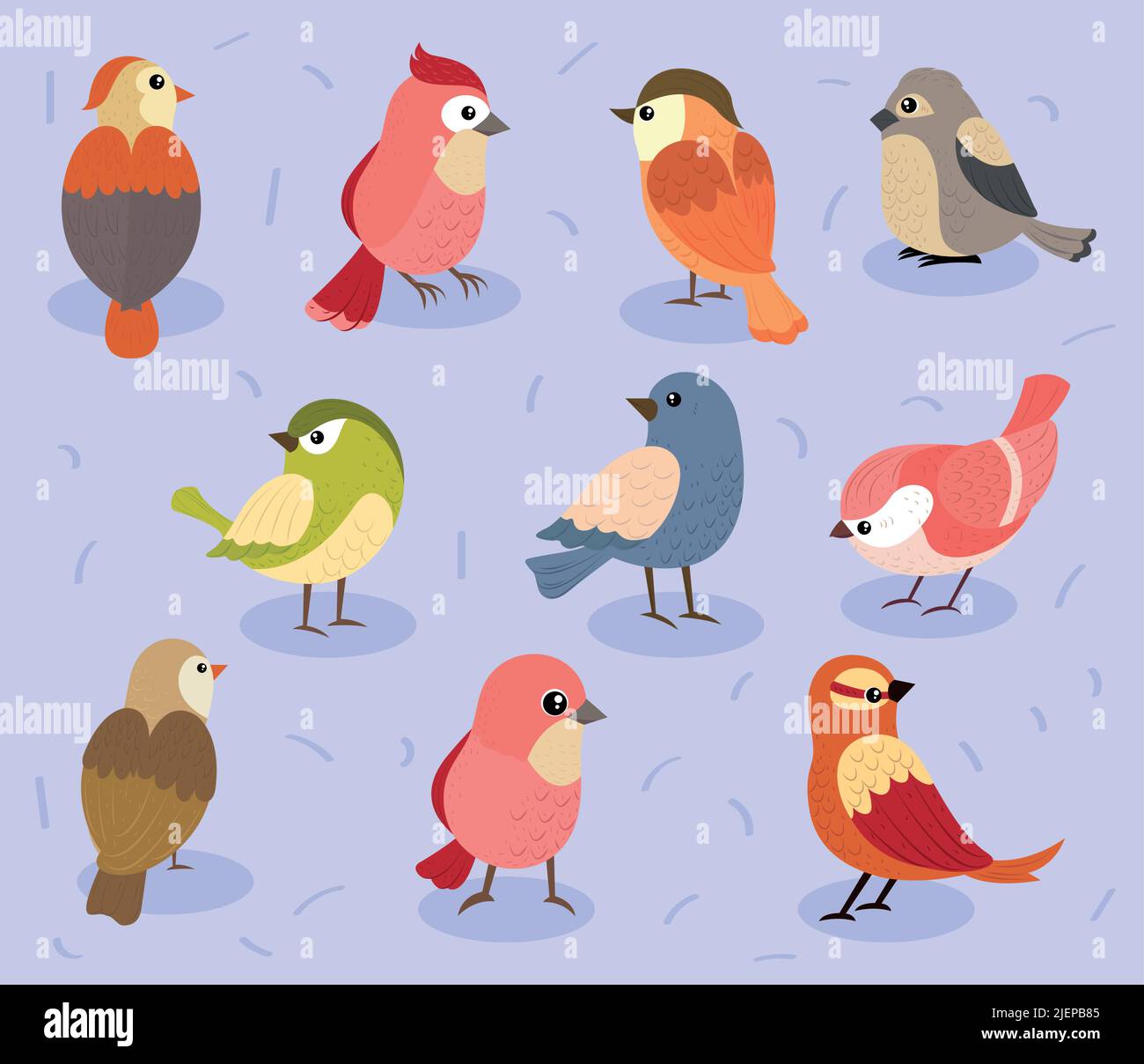 Wild birds pictogram Stock Vector Images - Alamy