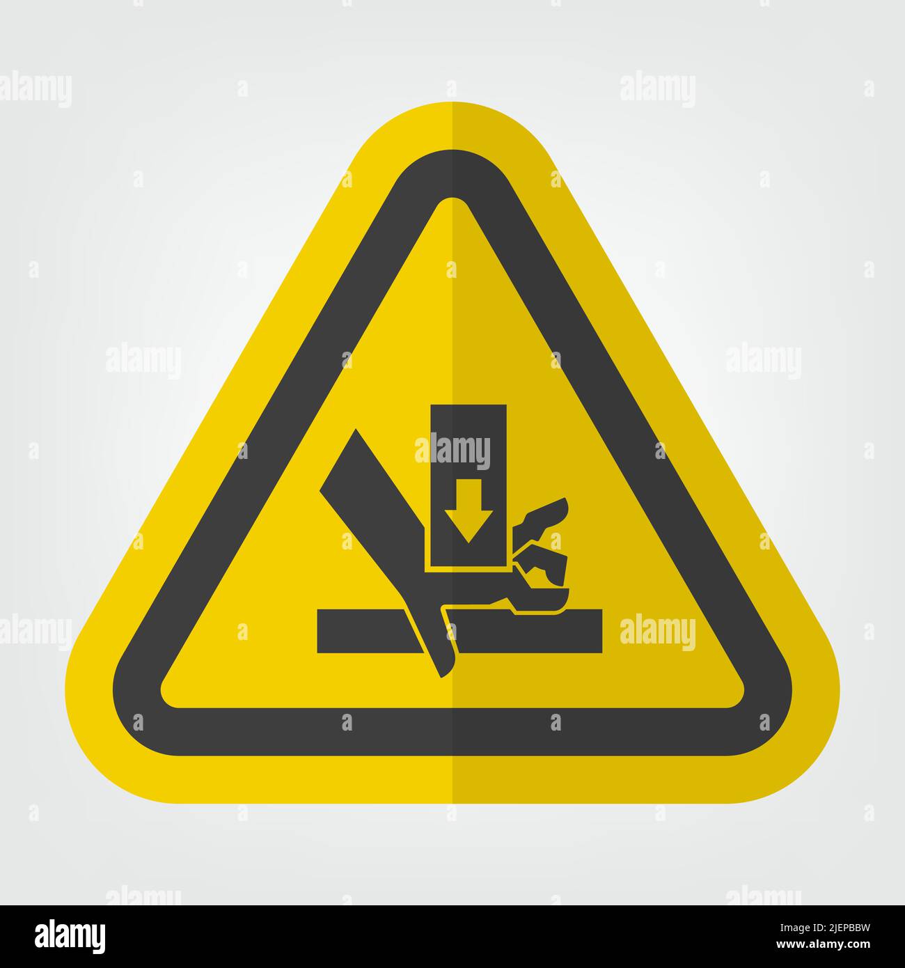 Hand Crush Force From Above Symbol Sign Isolate On White Background ...