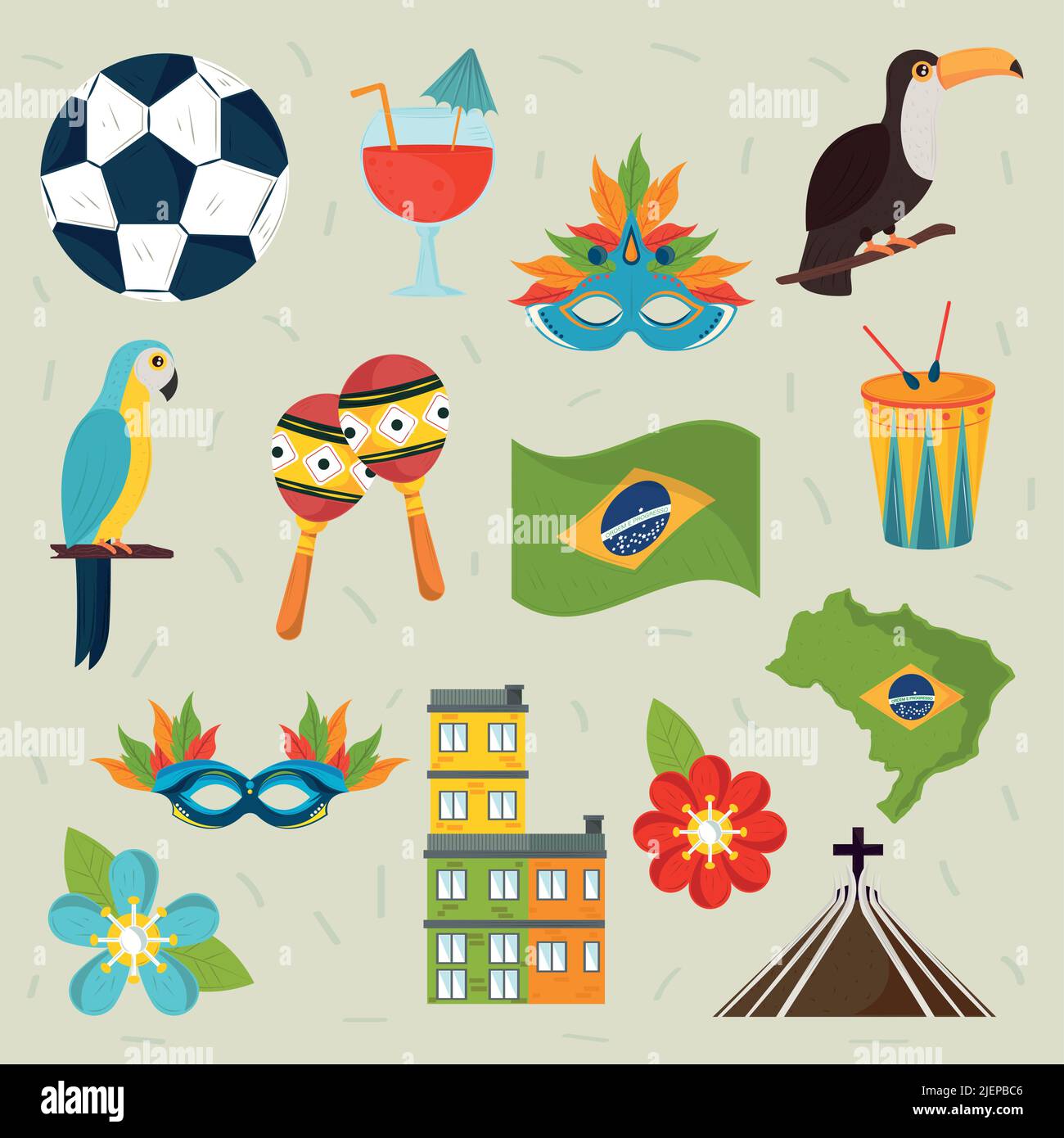 icons set of brazil Stock Vector Image & Art - Alamy