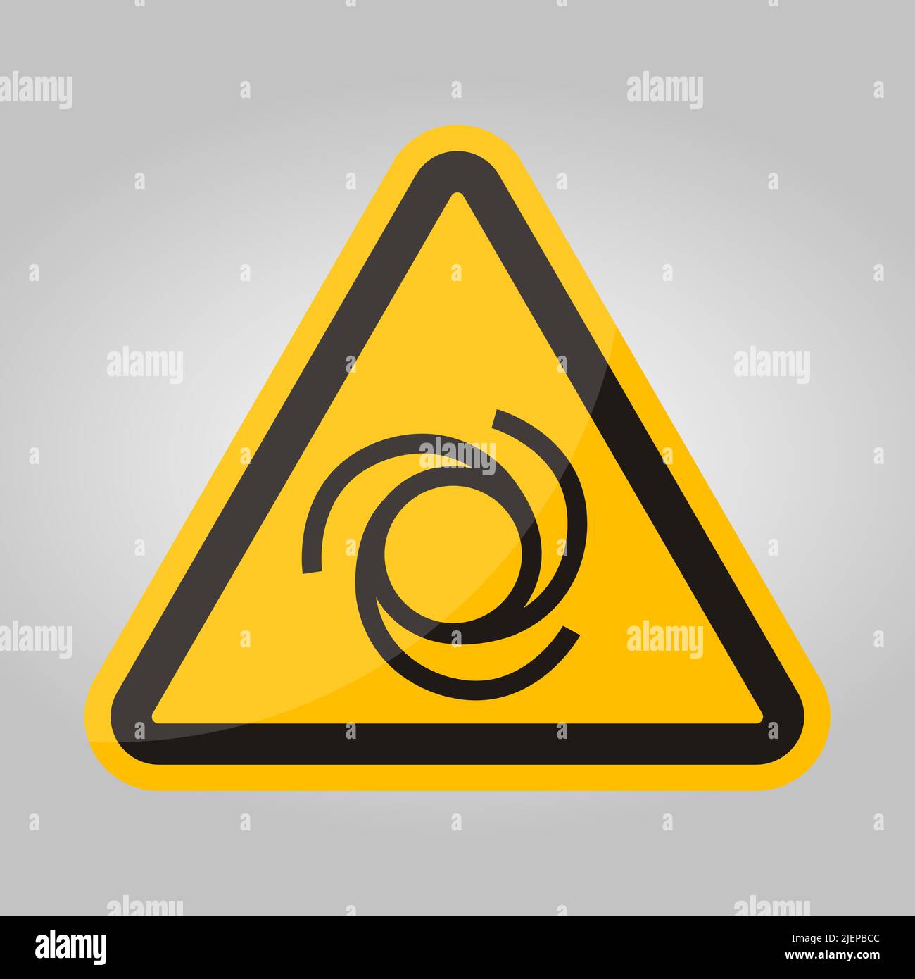 Beware Automatic Start-Up Symbol Sign Isolate On White Background ...