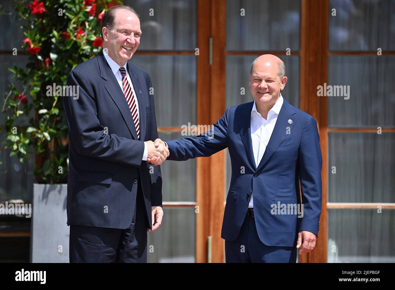 Federal Chancellor Olaf SCHOLZ welcomes David Malpas (President of the ...