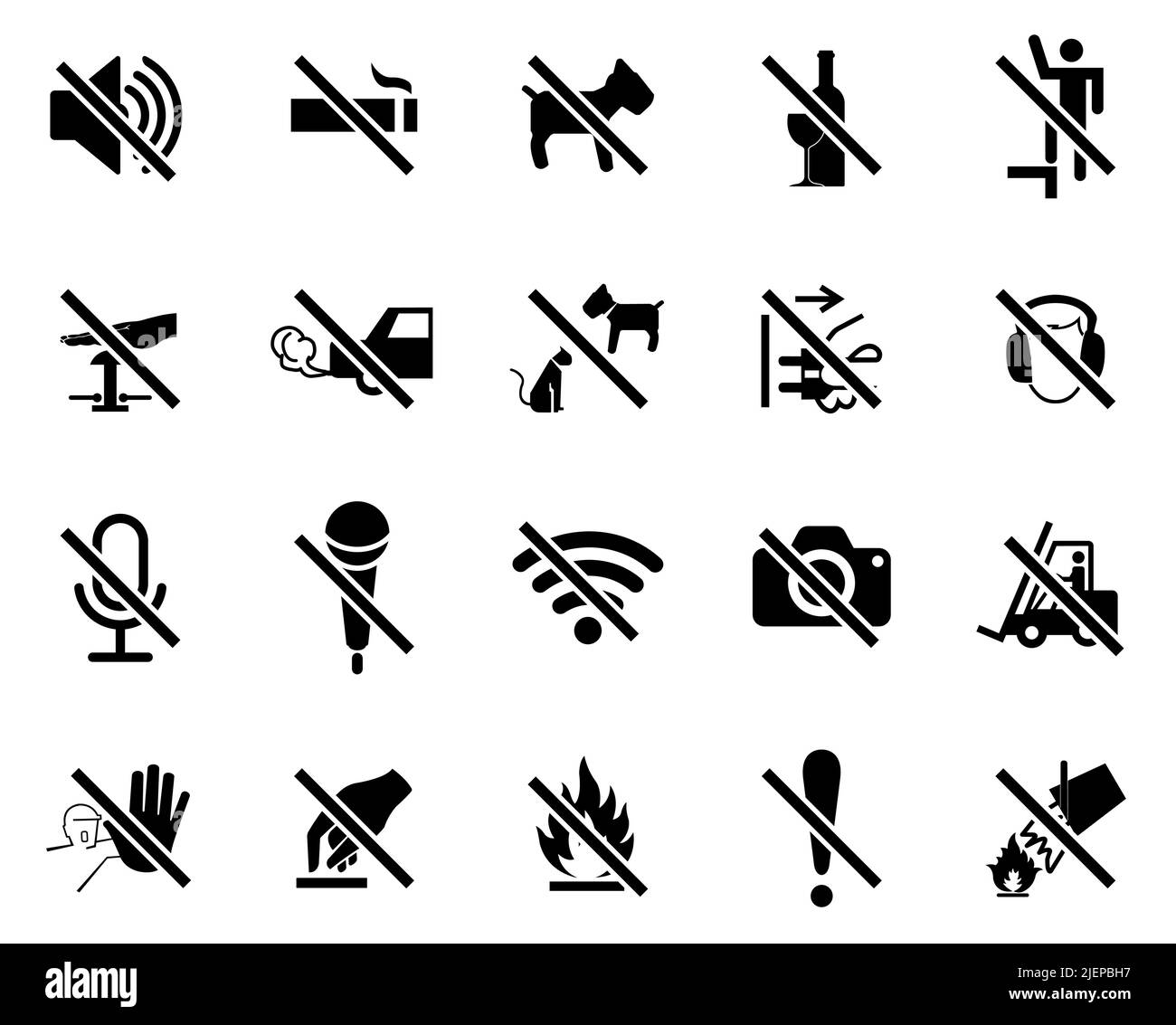 Prohibition sign on white background Stock Vector Image & Art - Alamy