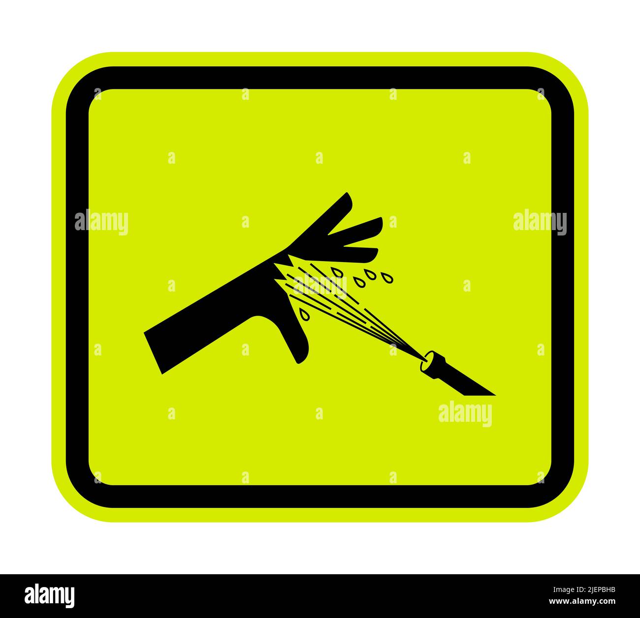 Skin Puncture Pressurized Water Jet Symbol Sign Isolate On White ...