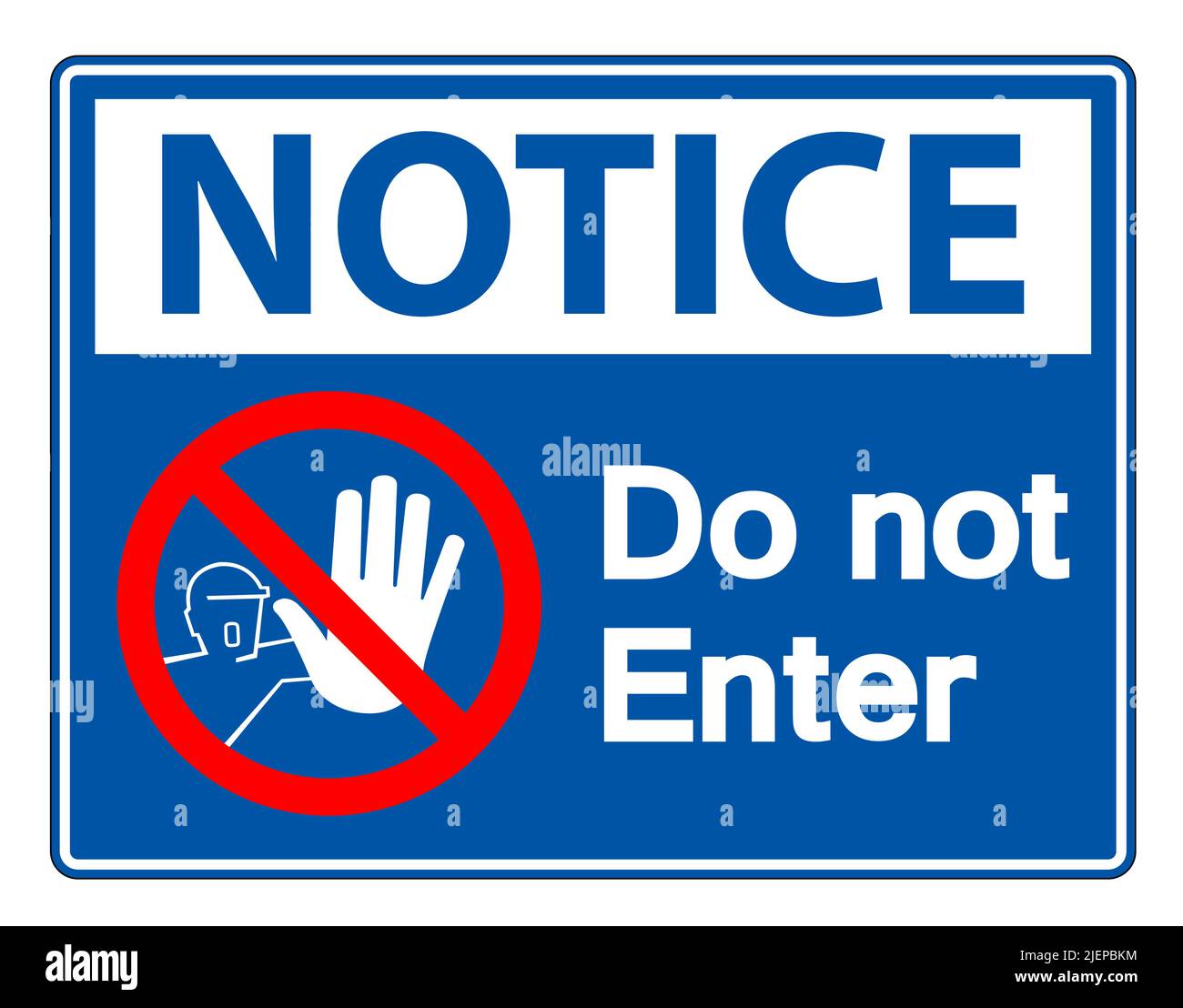 Notice Do Not Enter Symbol Sign Isolate On White Background,Vector ...