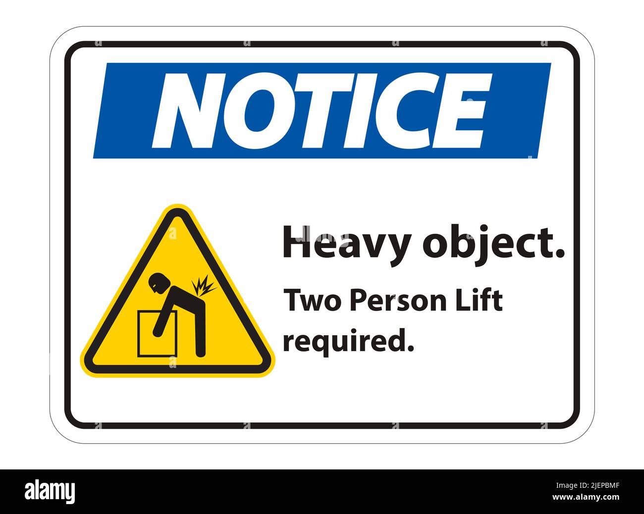 Two person heavy lift symbol Cut Out Stock Images & Pictures - Alamy