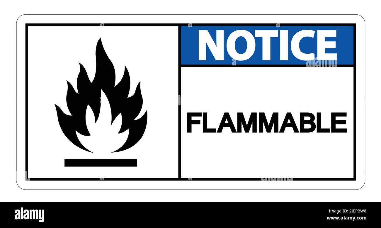 Flammable Flammable Symbol Sign Isolate On White Background,Vector ...