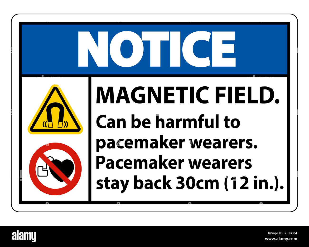 Dangerous for pacemaker Stock Vector Images - Alamy
