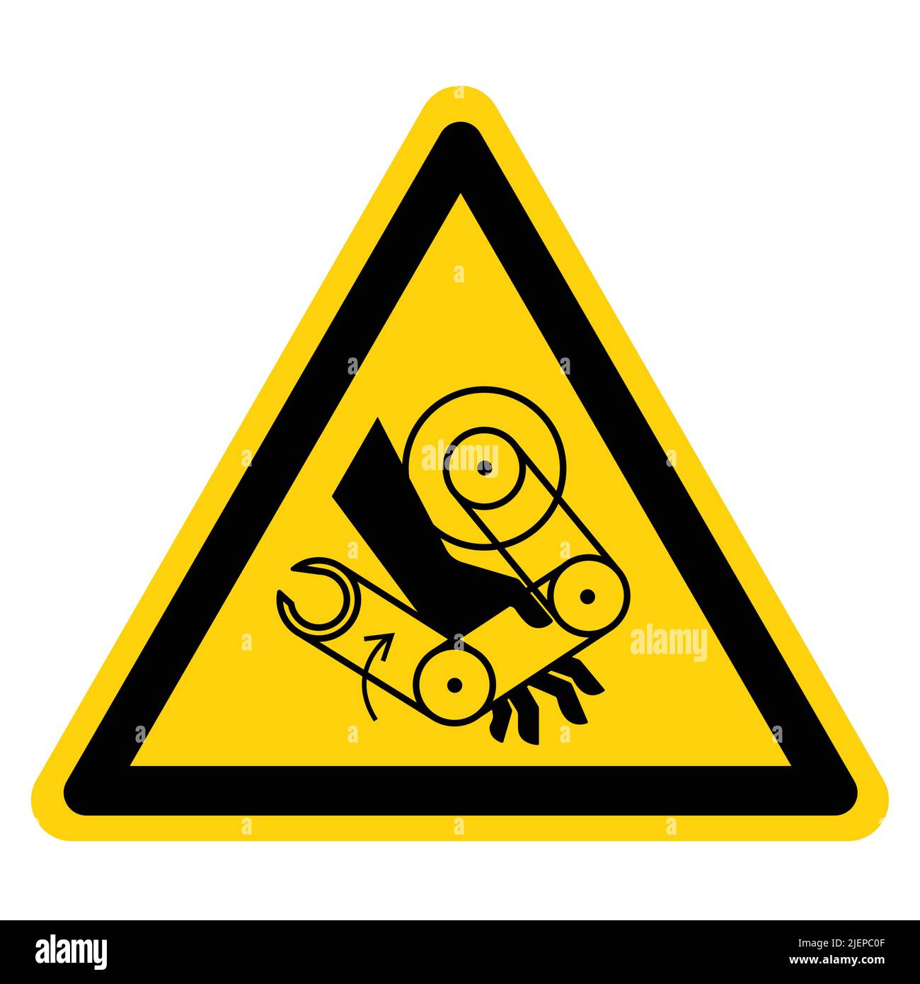 Hand Crush Robot Symbol Sign Isolate On White Background,Vector ...