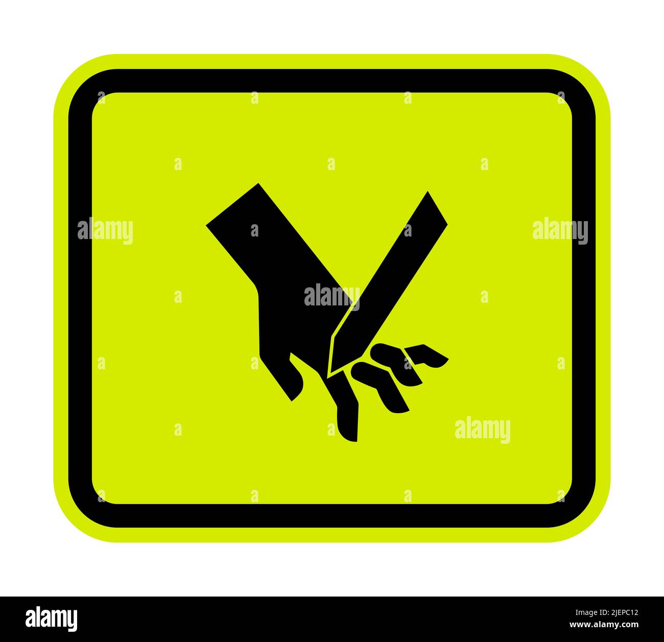 Cutting Of Fingers Angled Blade Symbol Sign, Vector Illustration ...