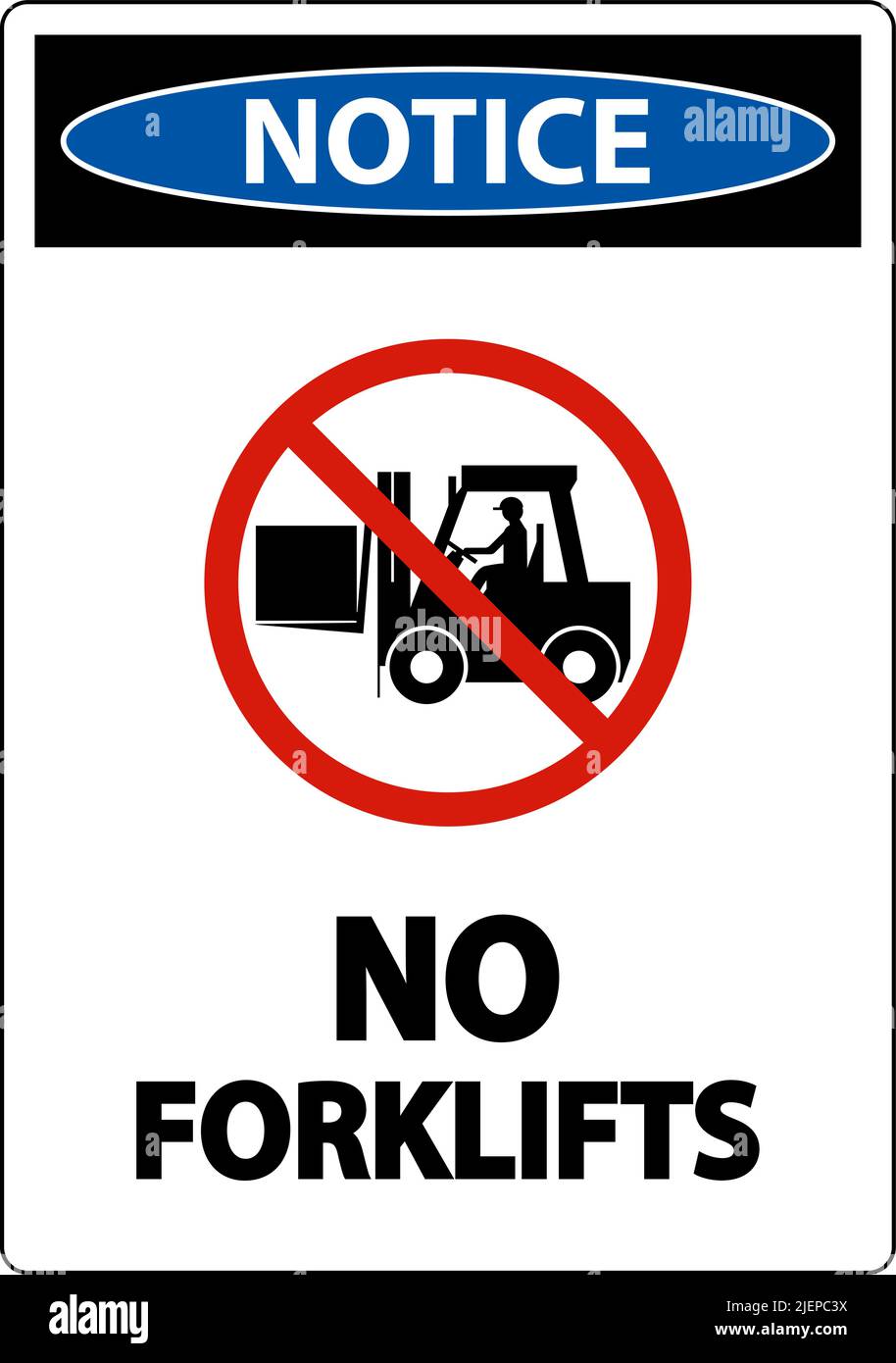 Forklift prohibited sign hi-res stock photography and images - Alamy