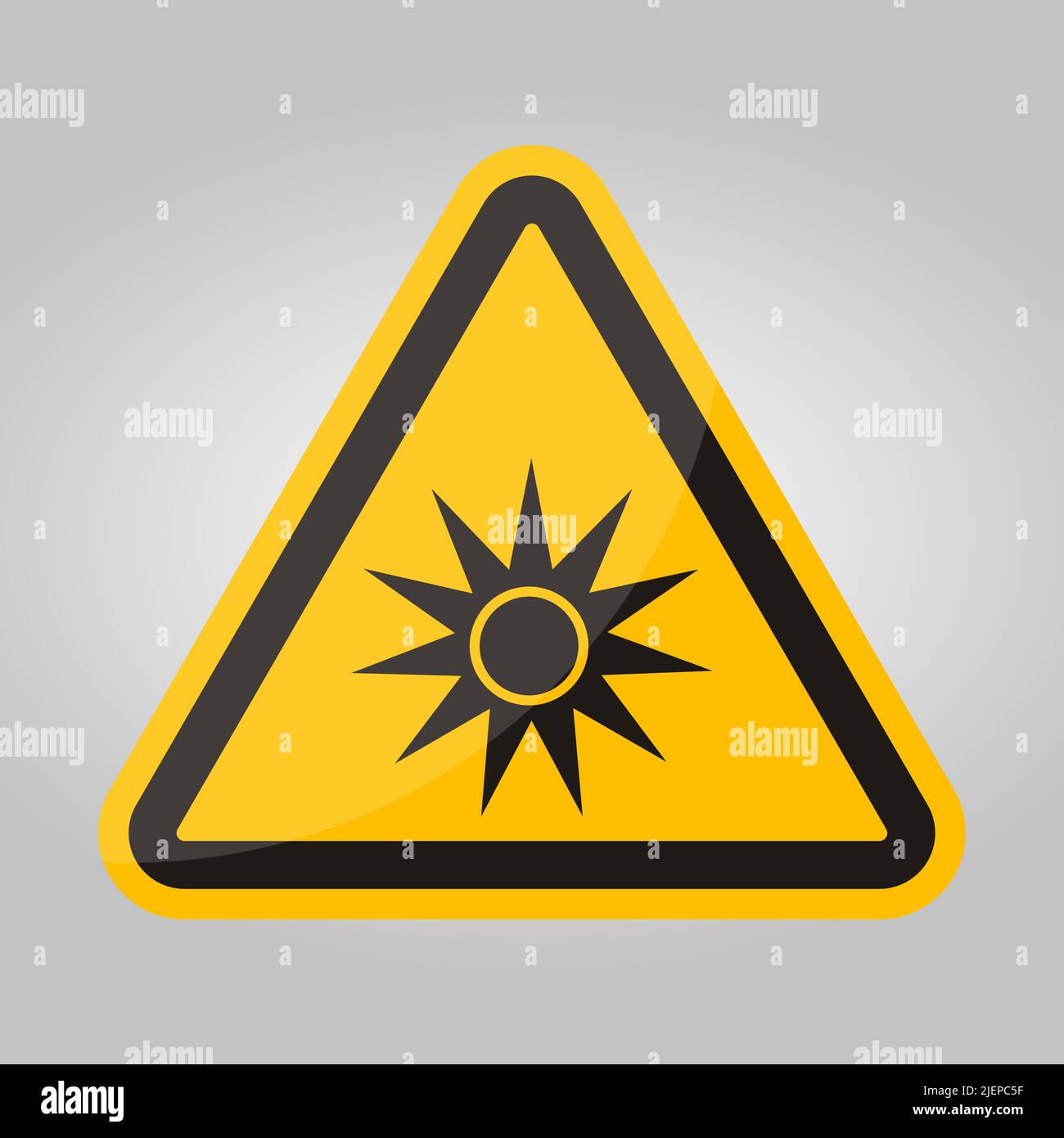 Beware Optical Radiation Symbol Isolate On White Background,Vector ...
